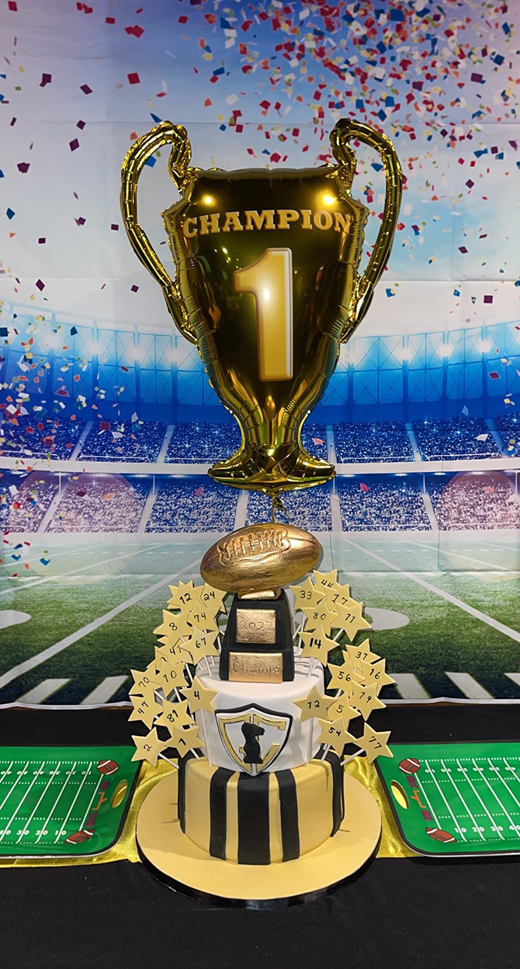 $2/mo - Finance 6 Packs Gold Champion Foil Balloons Championship Foil ...