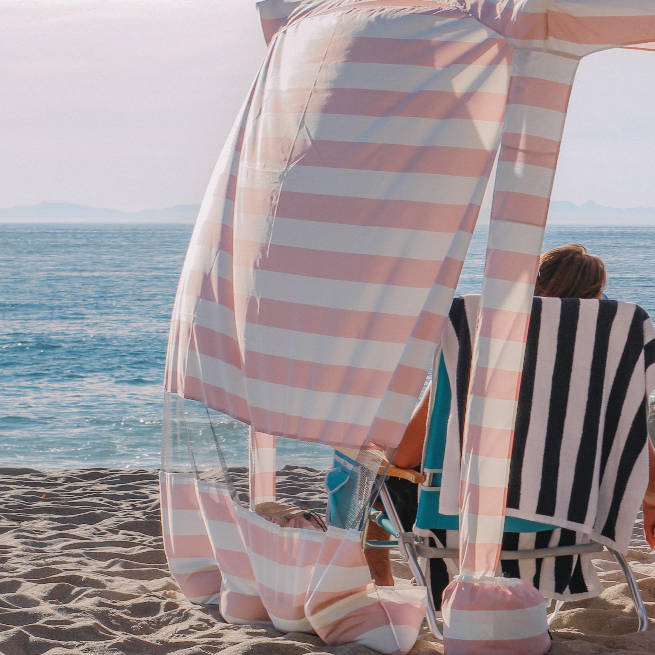 Snapklik.com : Beach Cabana Sidewall, Additional Privacy Sunwall For 6. ...