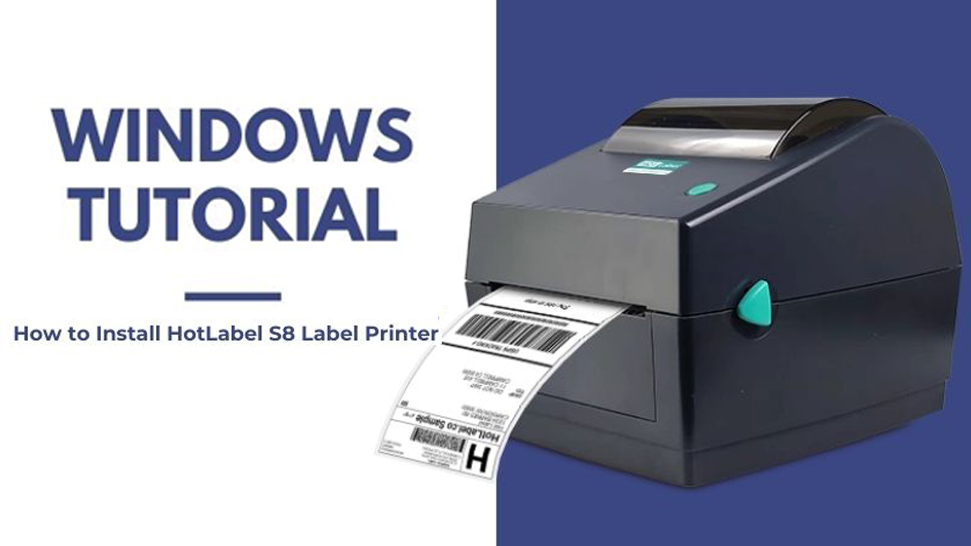 Watch How to Install HotLabel S8 Label Printer - Windows Tutorial on ...