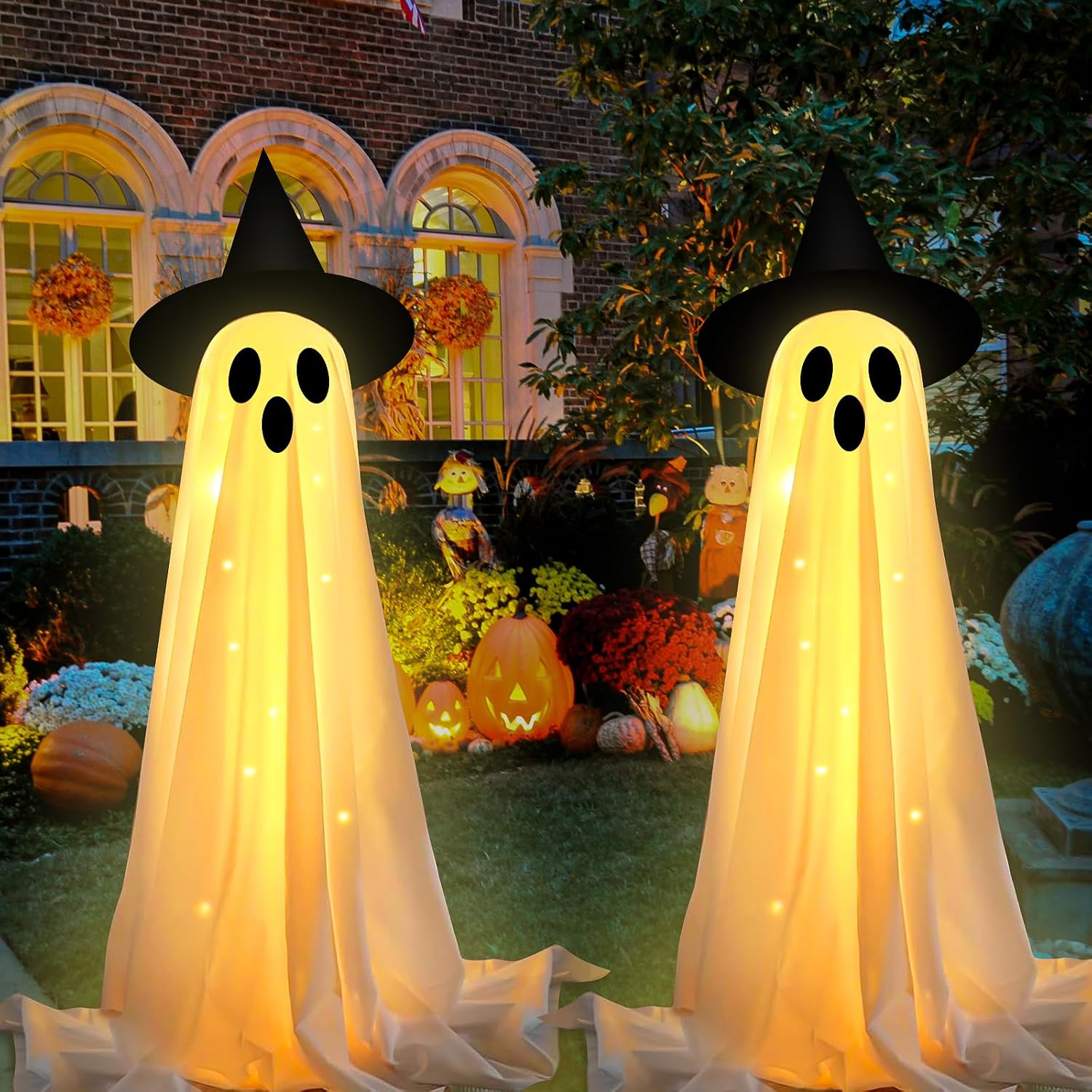 Amazon.com: 2Pack Halloween Decorations Outdoor, Cute Halloween ...