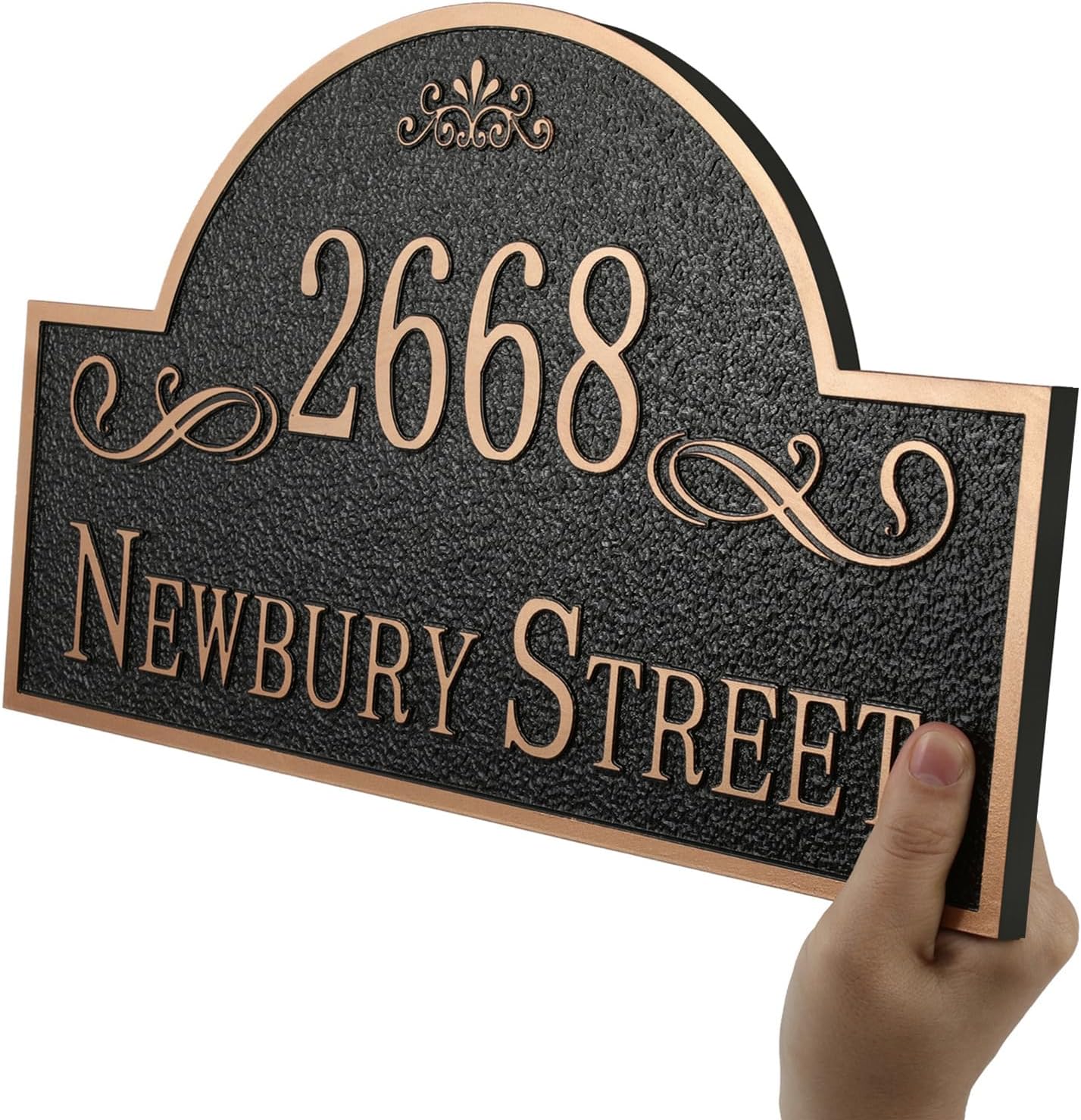 Amazon.com: Custom Address Plaque Arch - Personalized House Number ...