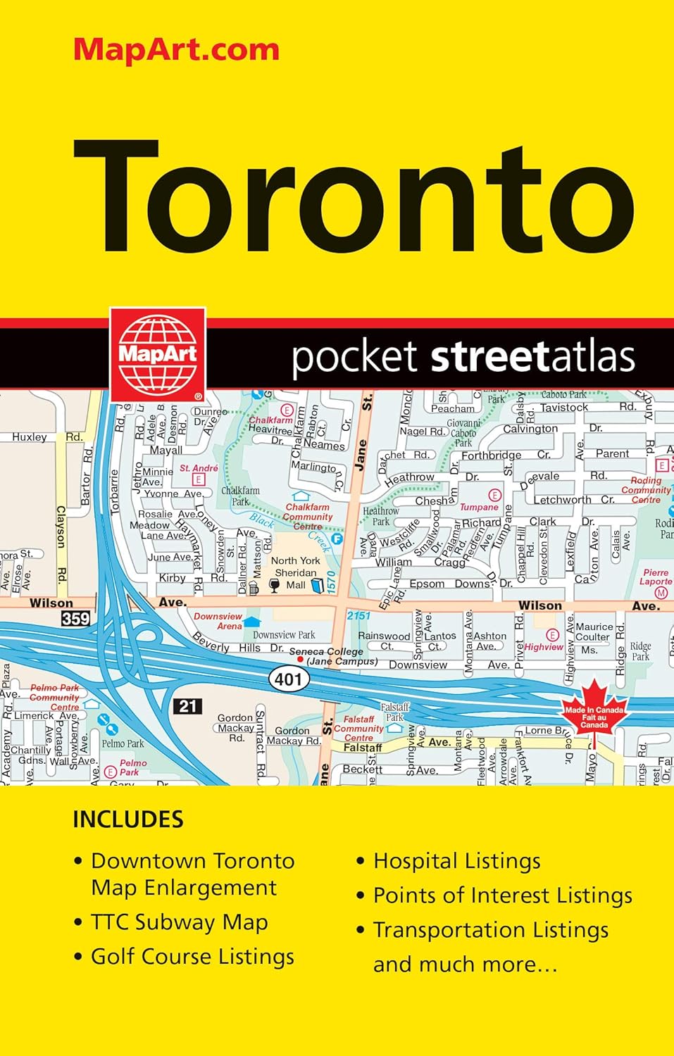 Toronto ON, Pocket Street Atlas: MapArt Publishing, MapArt, MapArt ...