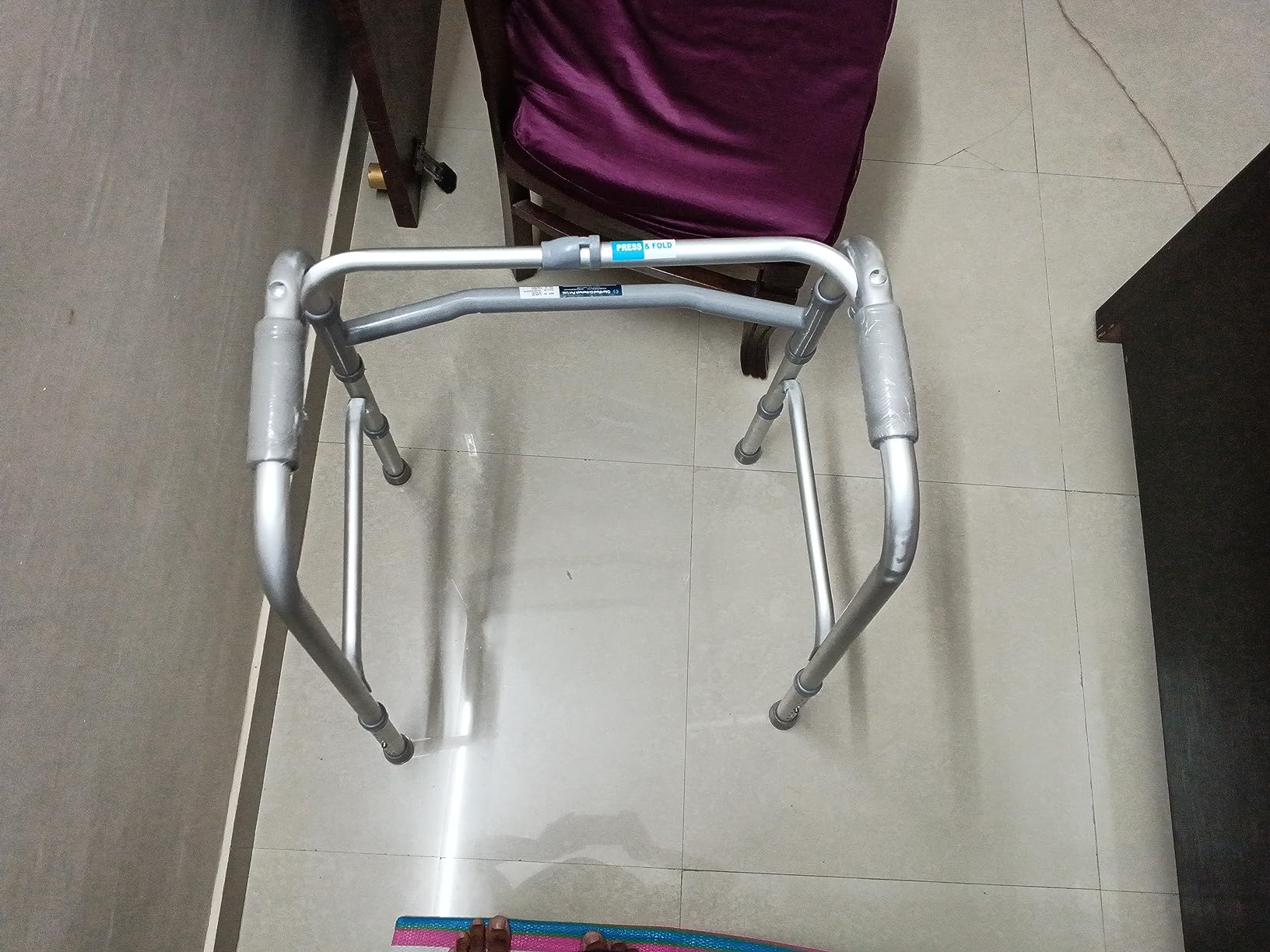 GLORIFIED ORTHO Folding Walker Adjustable Imported Premium Aluminium ...