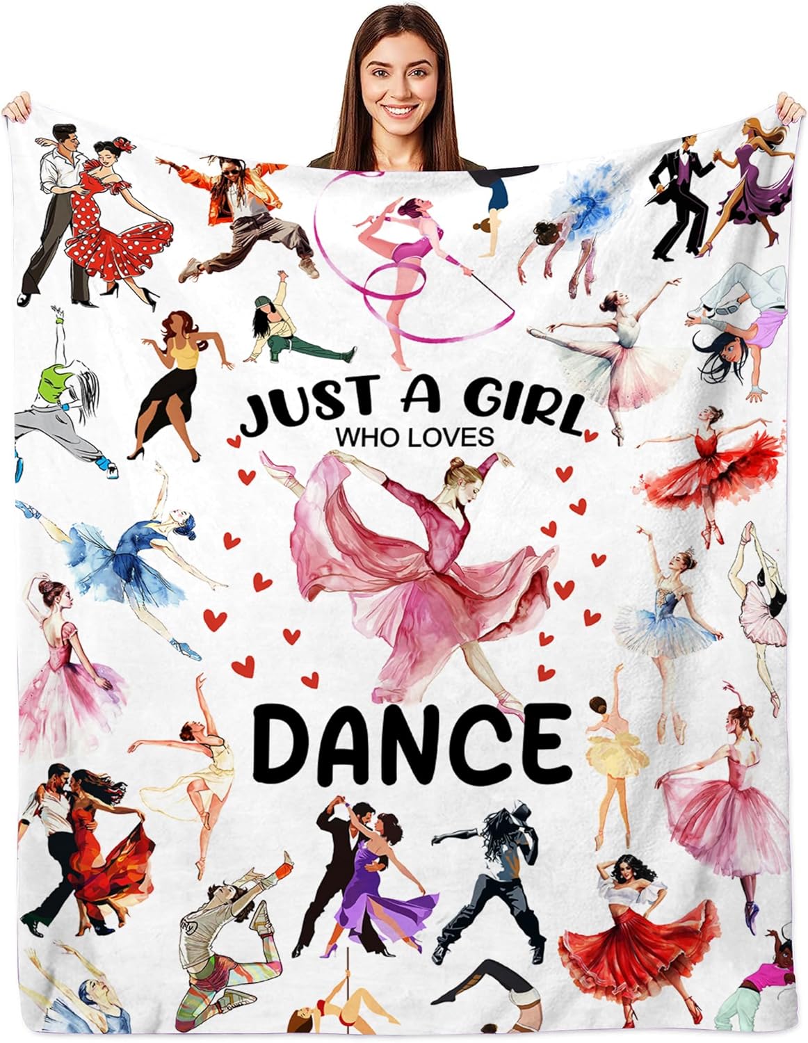 Dance Gift for Girls Blanket, Dancers Ballet Gift, Dancing Stuff ...