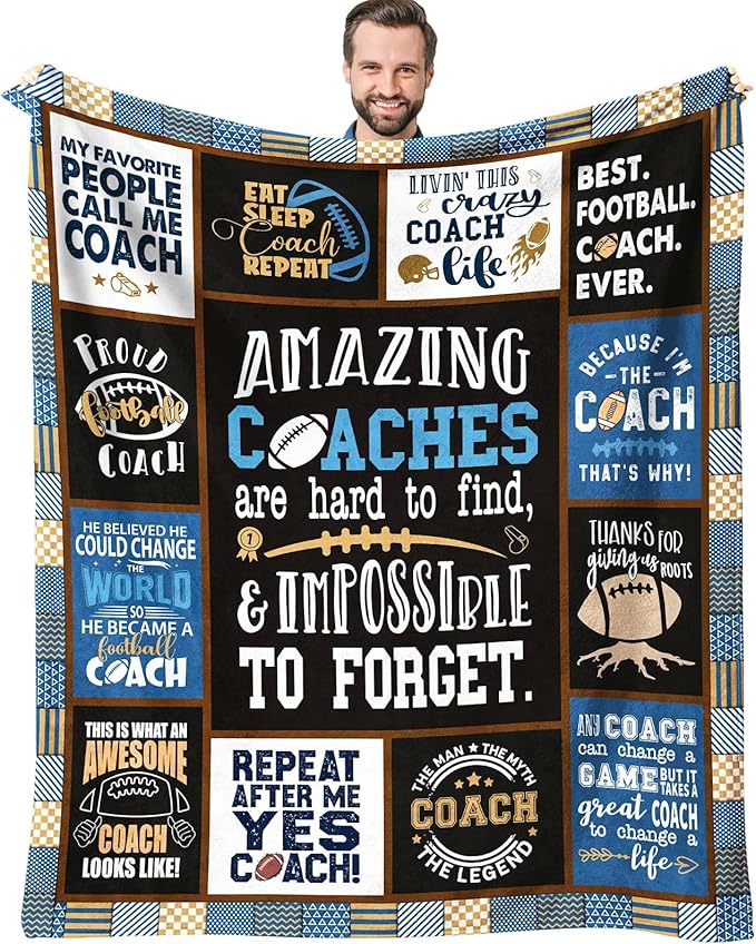 Amazon.com: Sbangtu Football Coach Throw Blanket 60"X50" - Appreciation ...