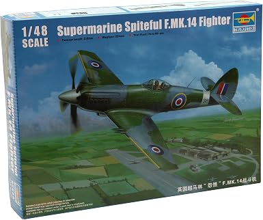 Amazon.com: Trumpeter 1/48 Supermarine Spiteful F Mk 14 WWII Fighter ...