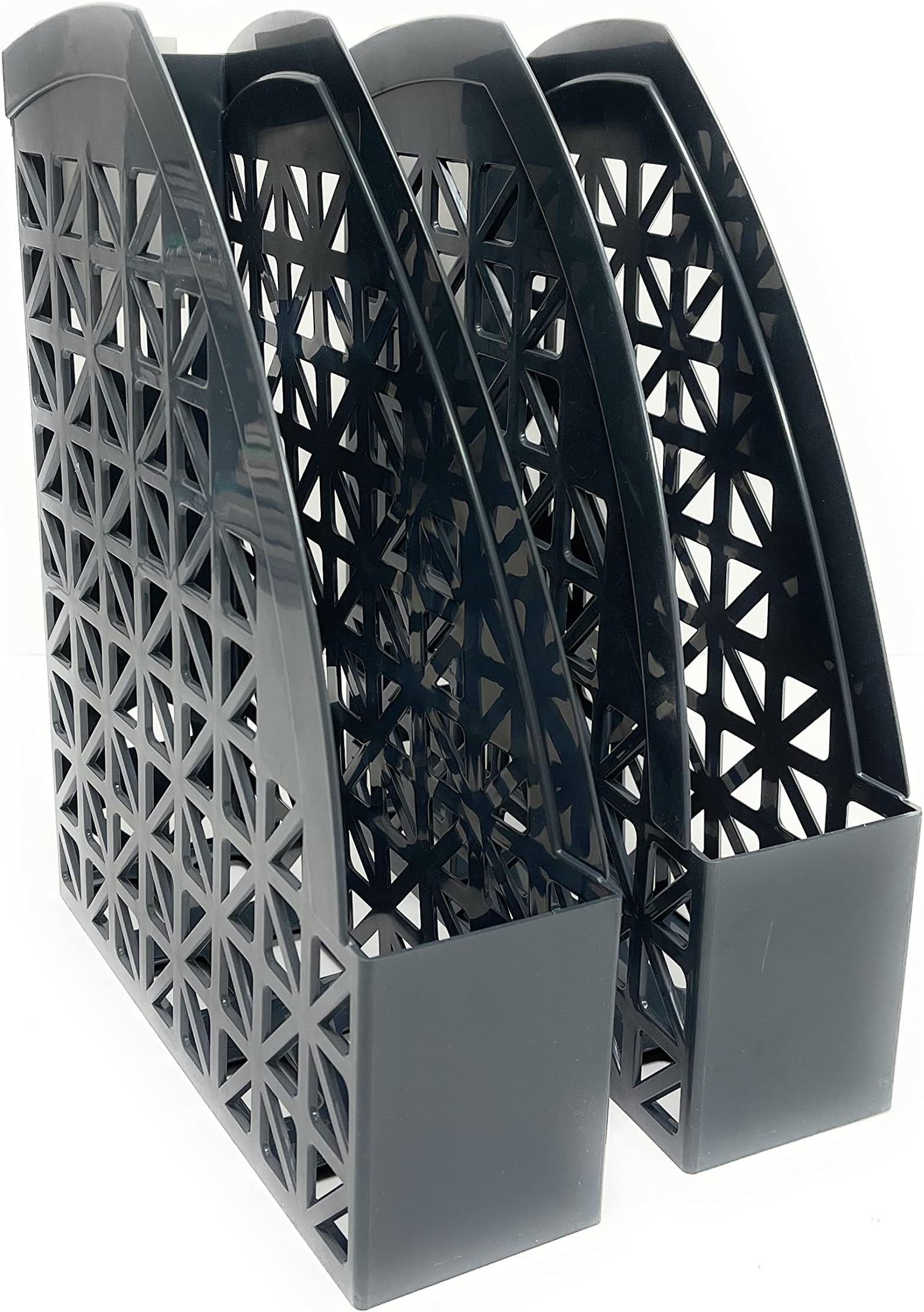 Amazon.com : Mintra Office Plastic Desk Organizer 2pk Magazine File ...