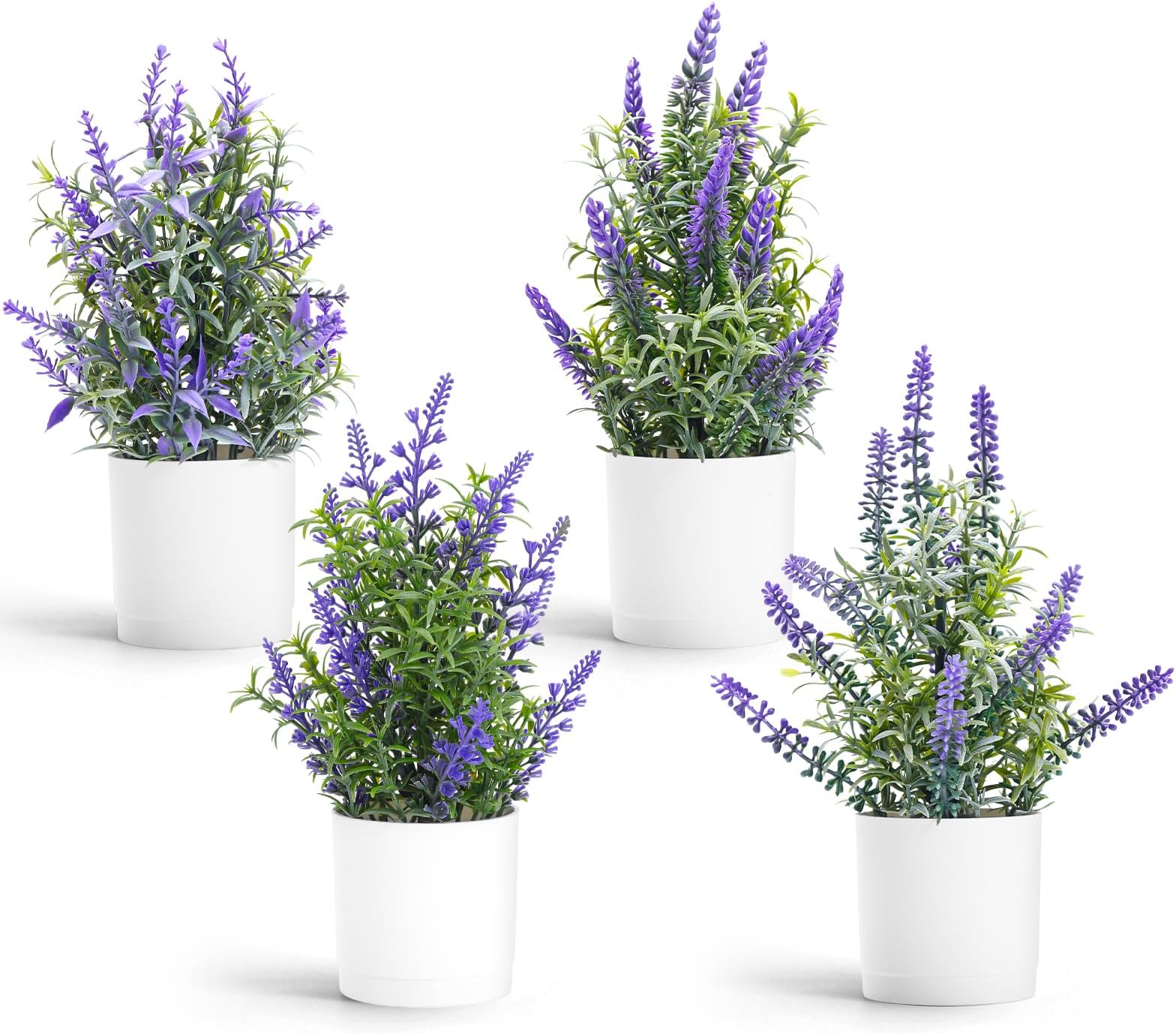Amazon.com: Amosfun Artificial Lavender Potted Ornaments Artificial ...