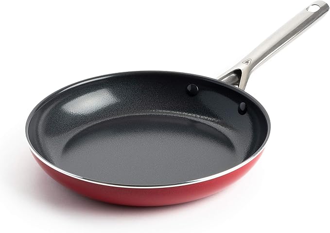 Amazon.com: Red Volcano Textured Ceramic Nonstick, 10" Frying Pan ...