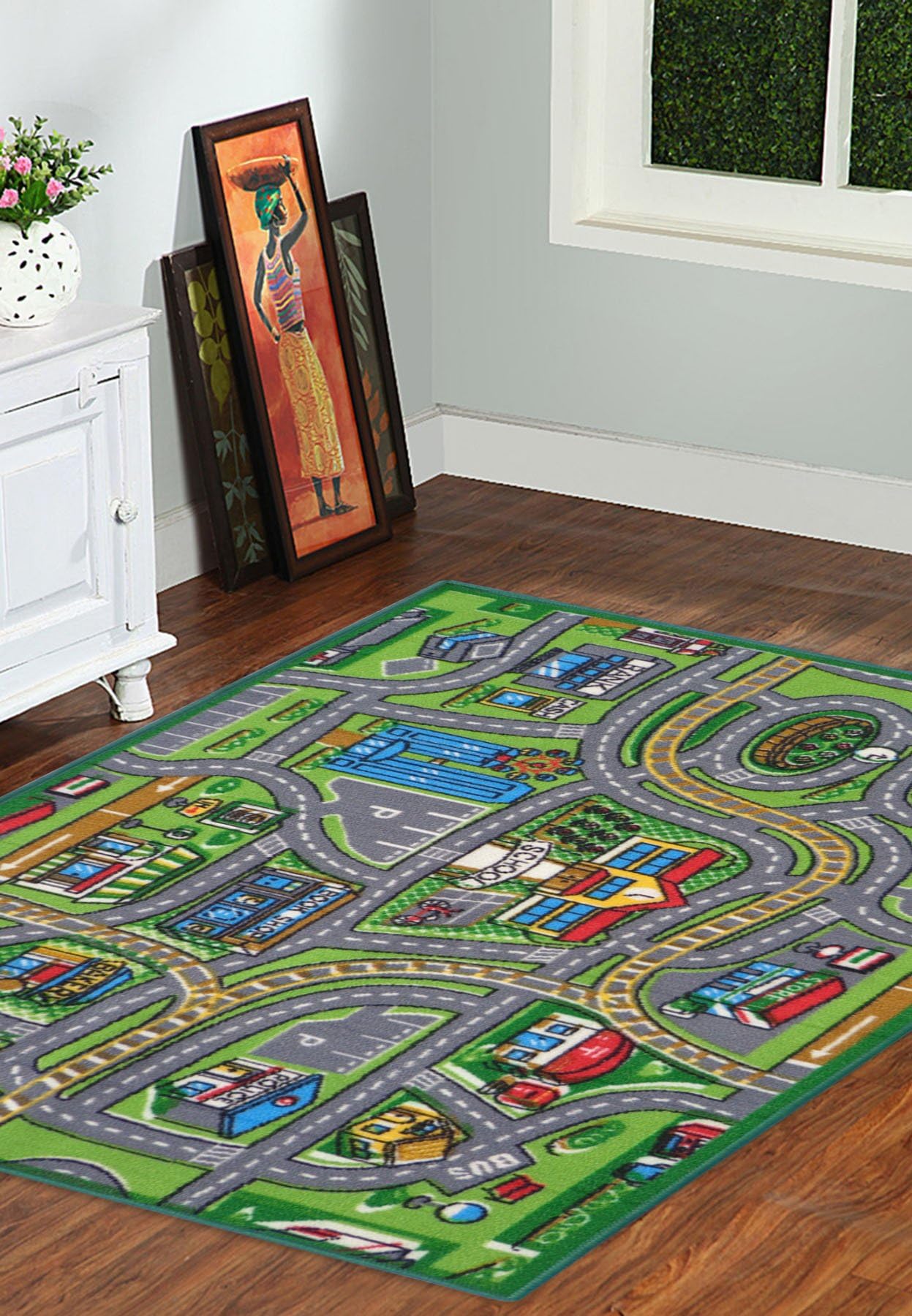Click N’ Play City Life Kids Road Traffic Play mat Rug Large Non-Slip ...