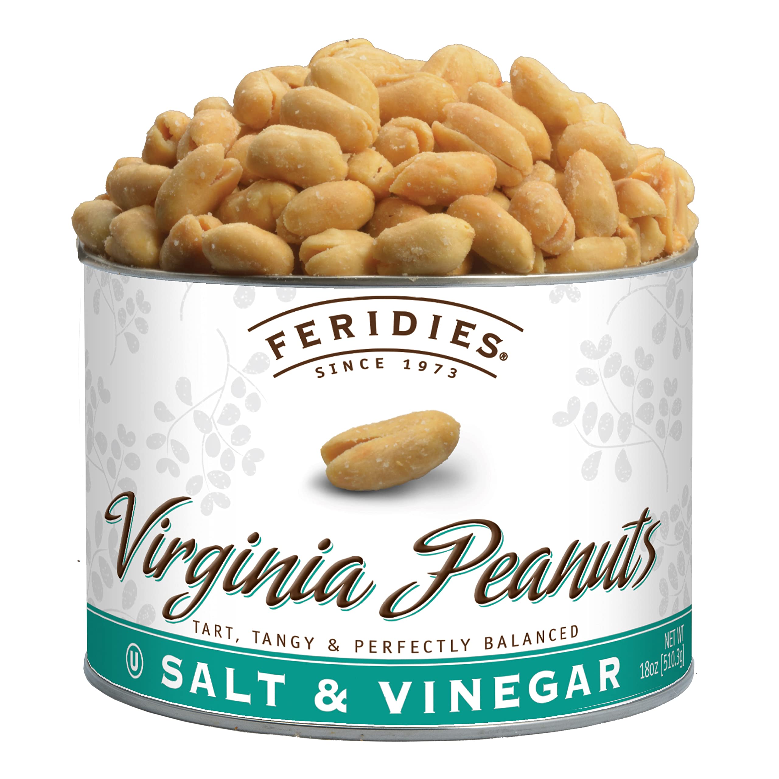 Amazon.com: FERIDIES - Salt and Vinegar Seasoned Virginia Peanuts, 18 ...
