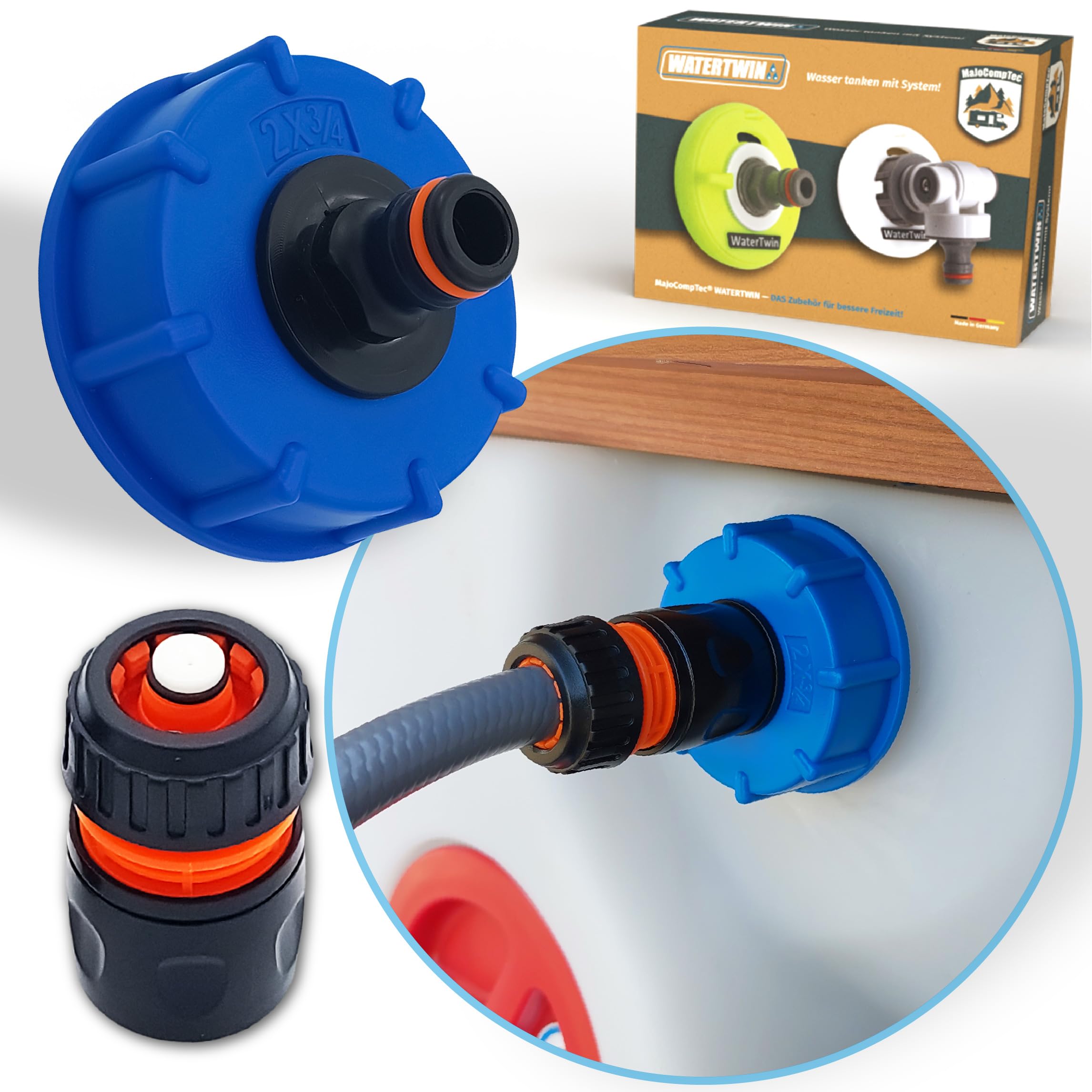 MaJoCompTec® WATERTWIN Wassertank Fülladapter | Wohnmobil Caravan ...