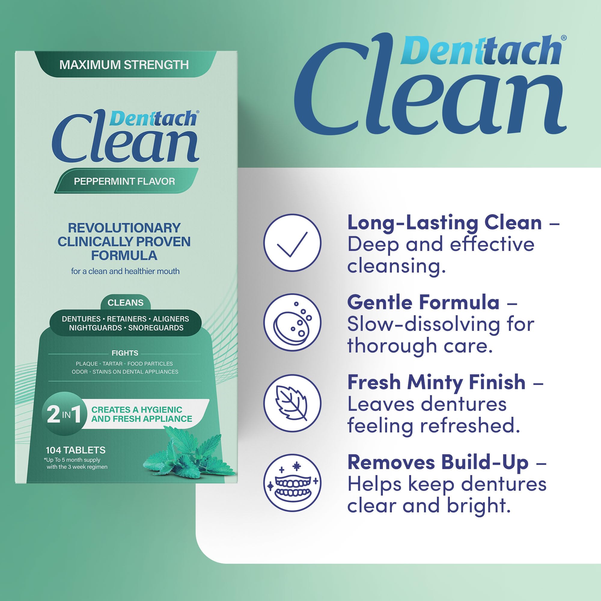 Snapklik.com : Denttach Clean Retainer Cleaner Tablets, Denture ...