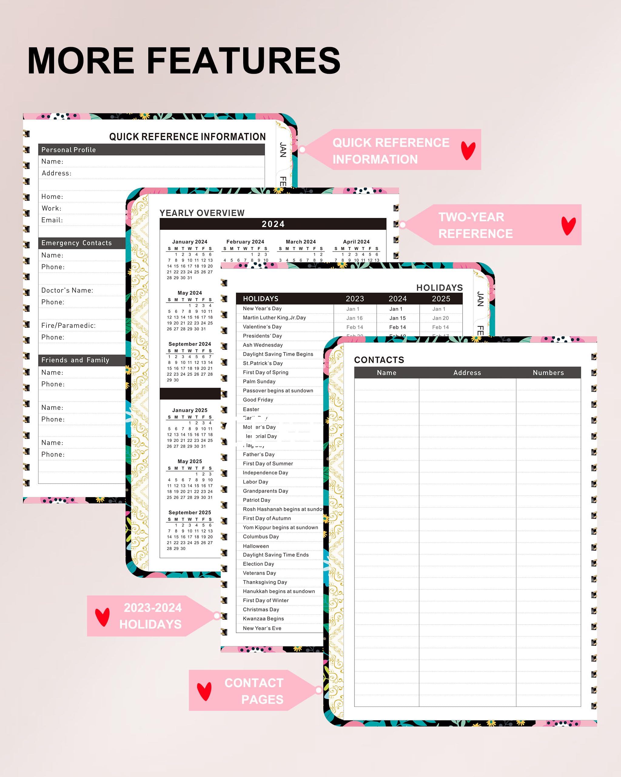 Snapklik.com : 2023-2024 Academic Year Calendar Agenda Planner, Daily ...