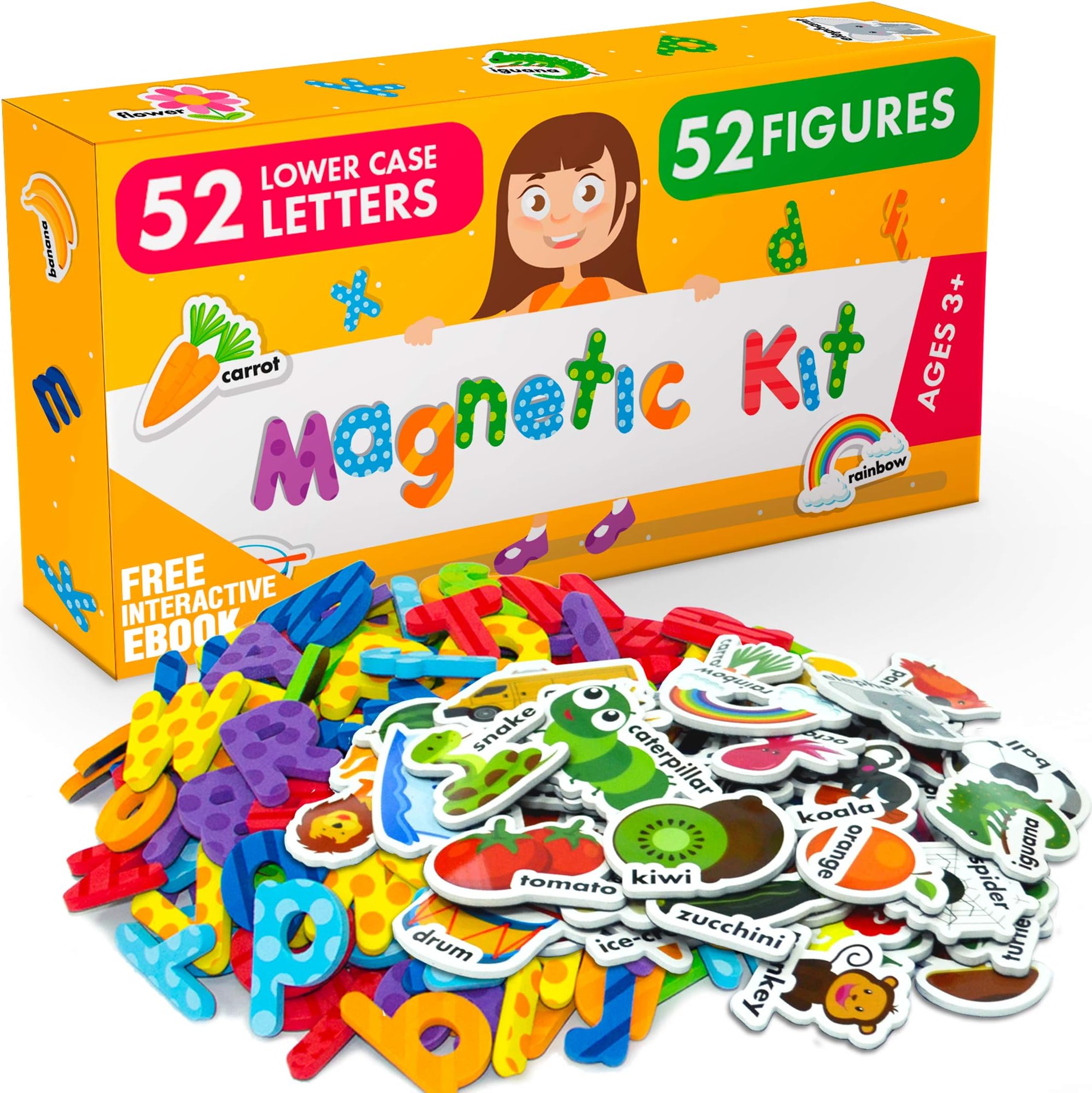 Amazon.com: 10 Pack Magnetic Shapes Color Sorting Matching Set - Colors ...