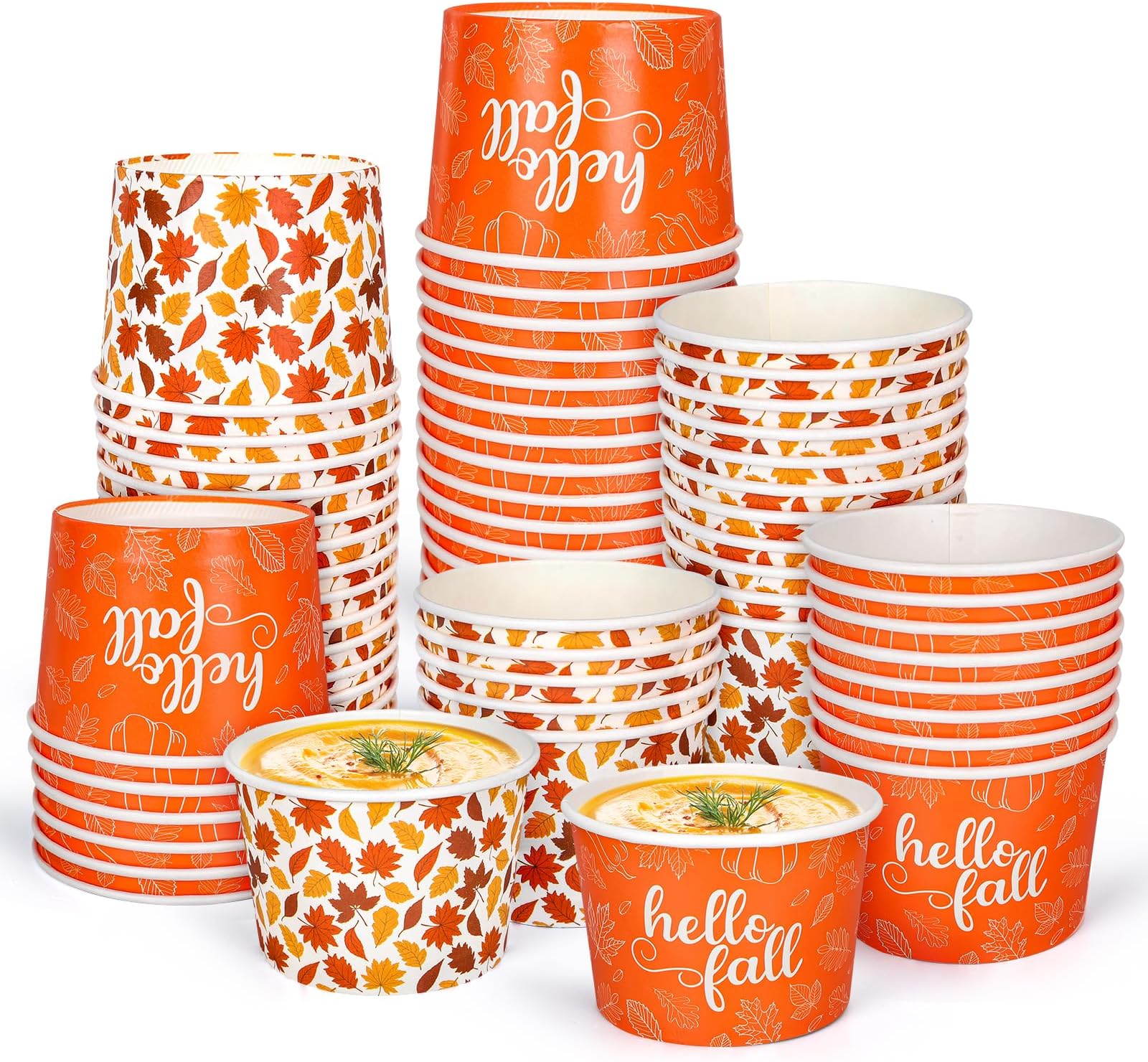 Amazon.com: Gift Boutique 50 Thanksgiving Party Cups 9 oz. Disposable ...