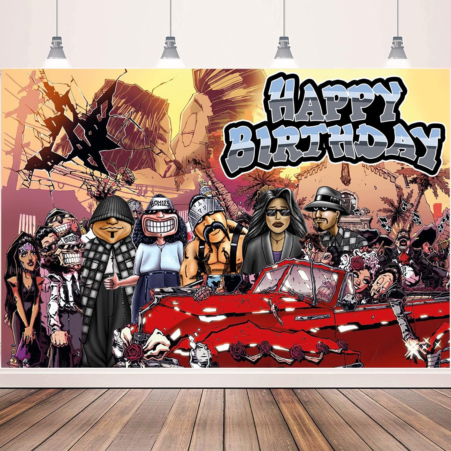 Cholo Themed Birthday Party Backdrop with Happy Australia | Ubuy