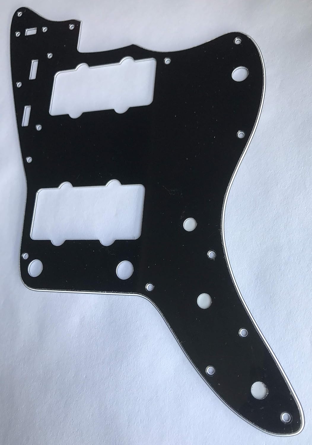 For US Jazzmaster Guitar Pickguard Scratch Plate (3 Ply Black) : Amazon ...