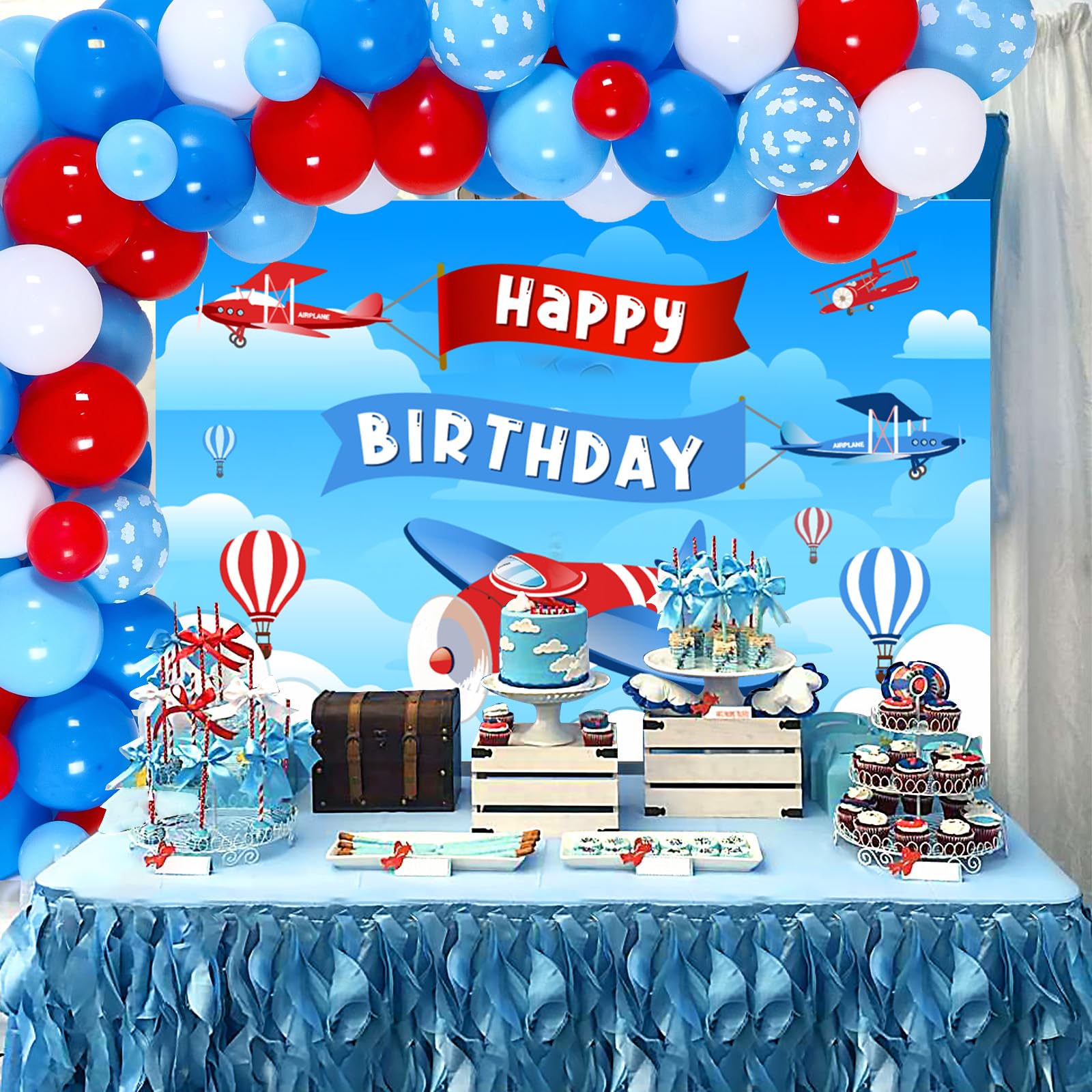 Airplane Theme Decorations Book Kids Aero Plane Theme Birthday Canopy