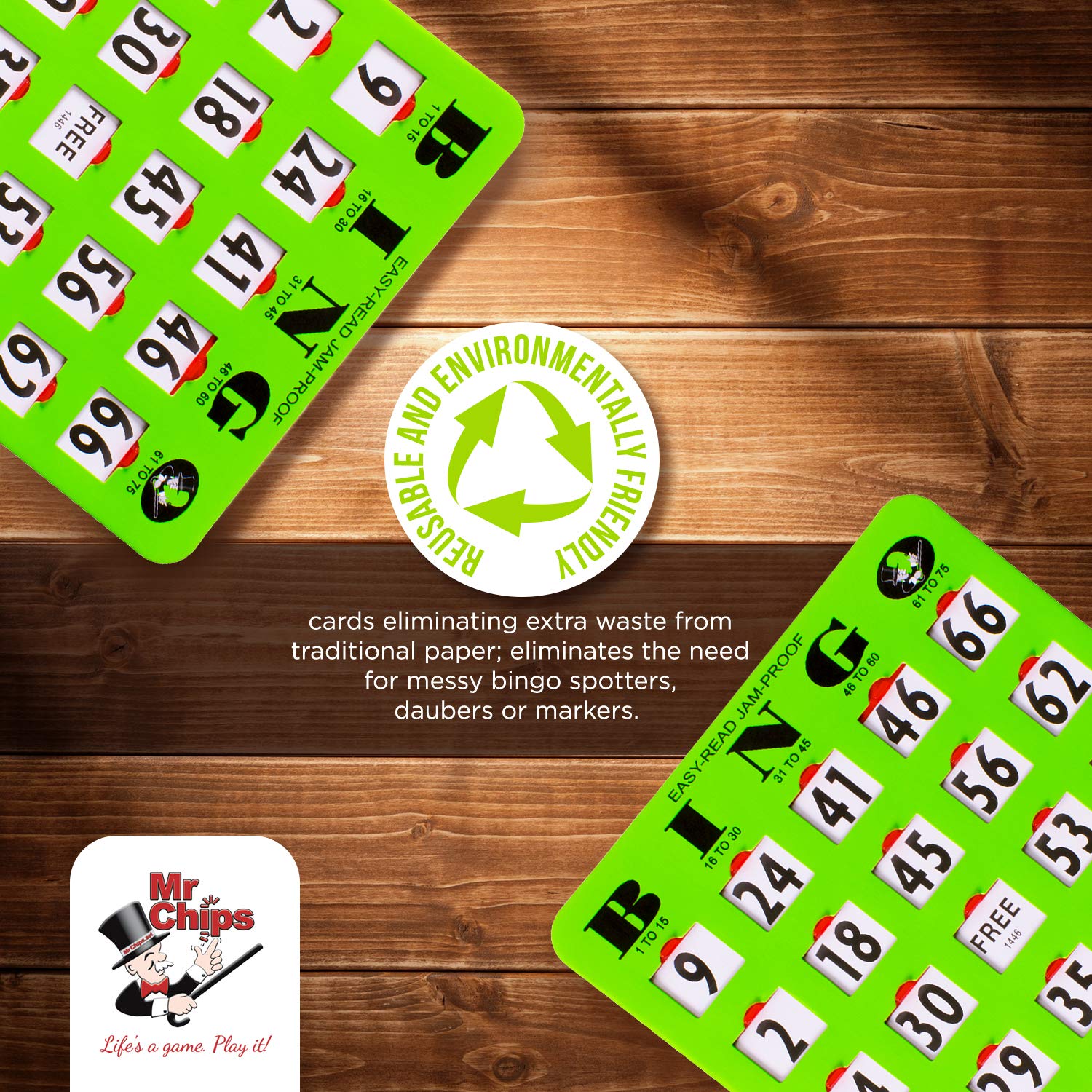 Buy Jam Proof Easy Read Large Print Fingertip Slide Bingo Cards With Buy Jam Proof Easy Read Large Print Fingertip Slide Bingo Cards With