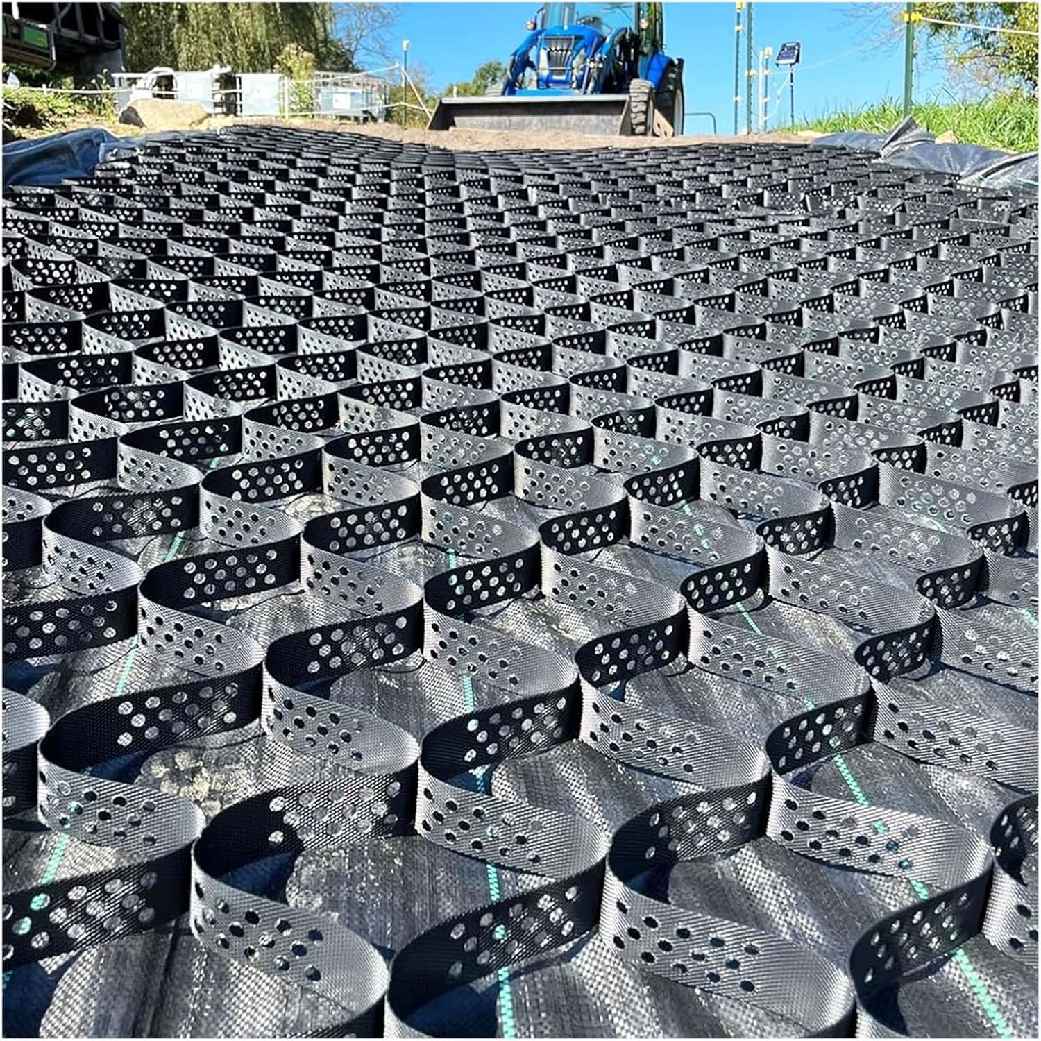 Amazon.com: 4" Gravel Ground Grid - 2inch Thick Geo Grid Driveway ...