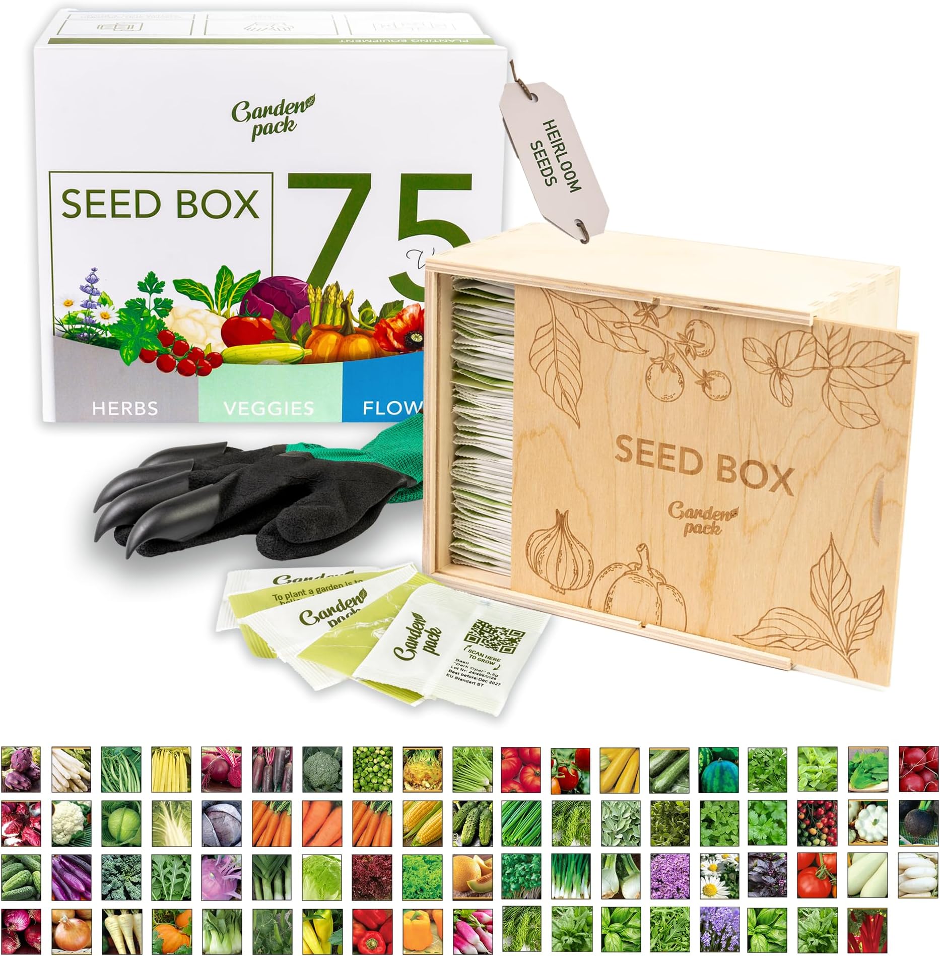 Scott&Co. Vegetable Seed Variety Pack - 30 Different Varieties of Veg ...