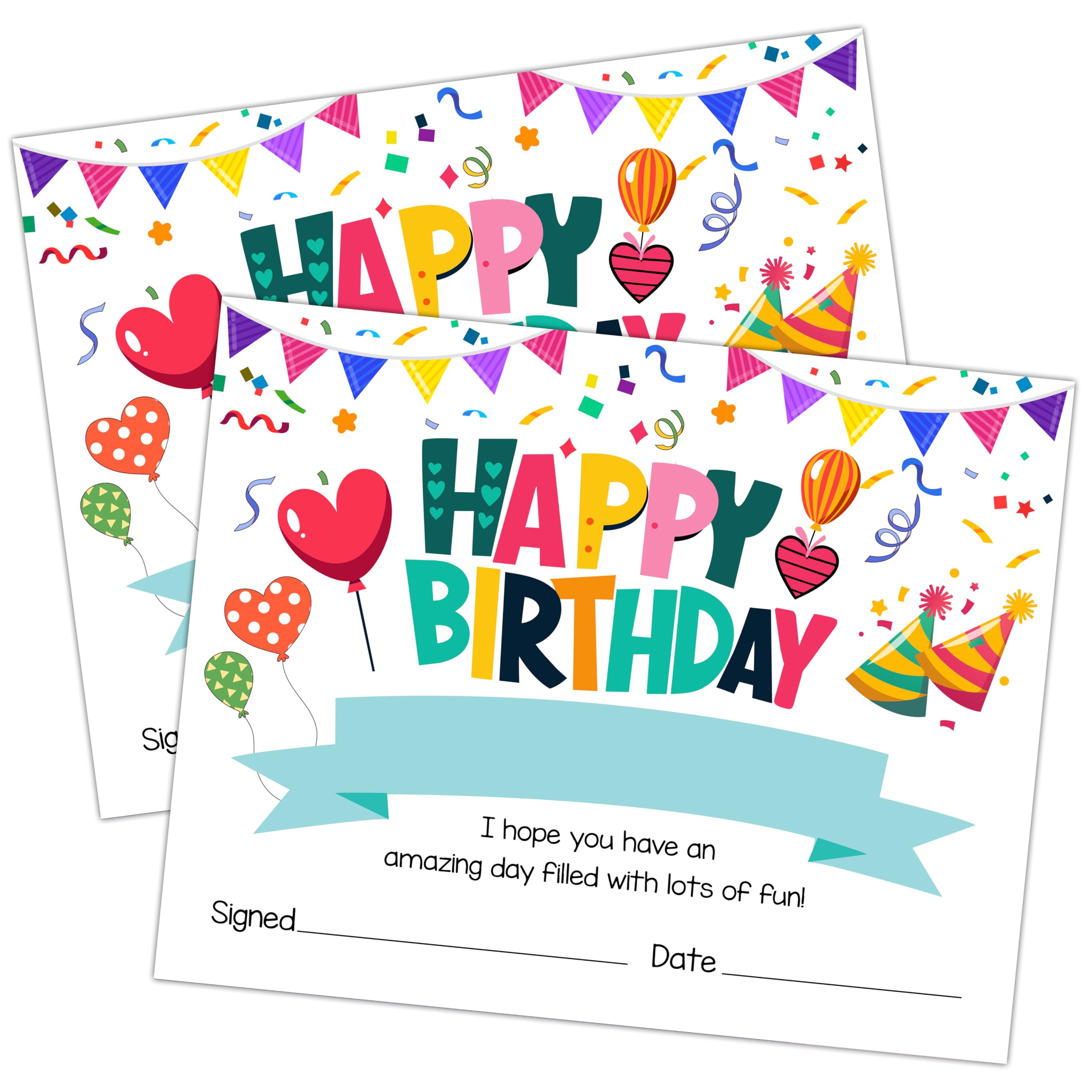Amazon.com : Birthday Certificates for Students Kids, 25 Pcs Colorful ...