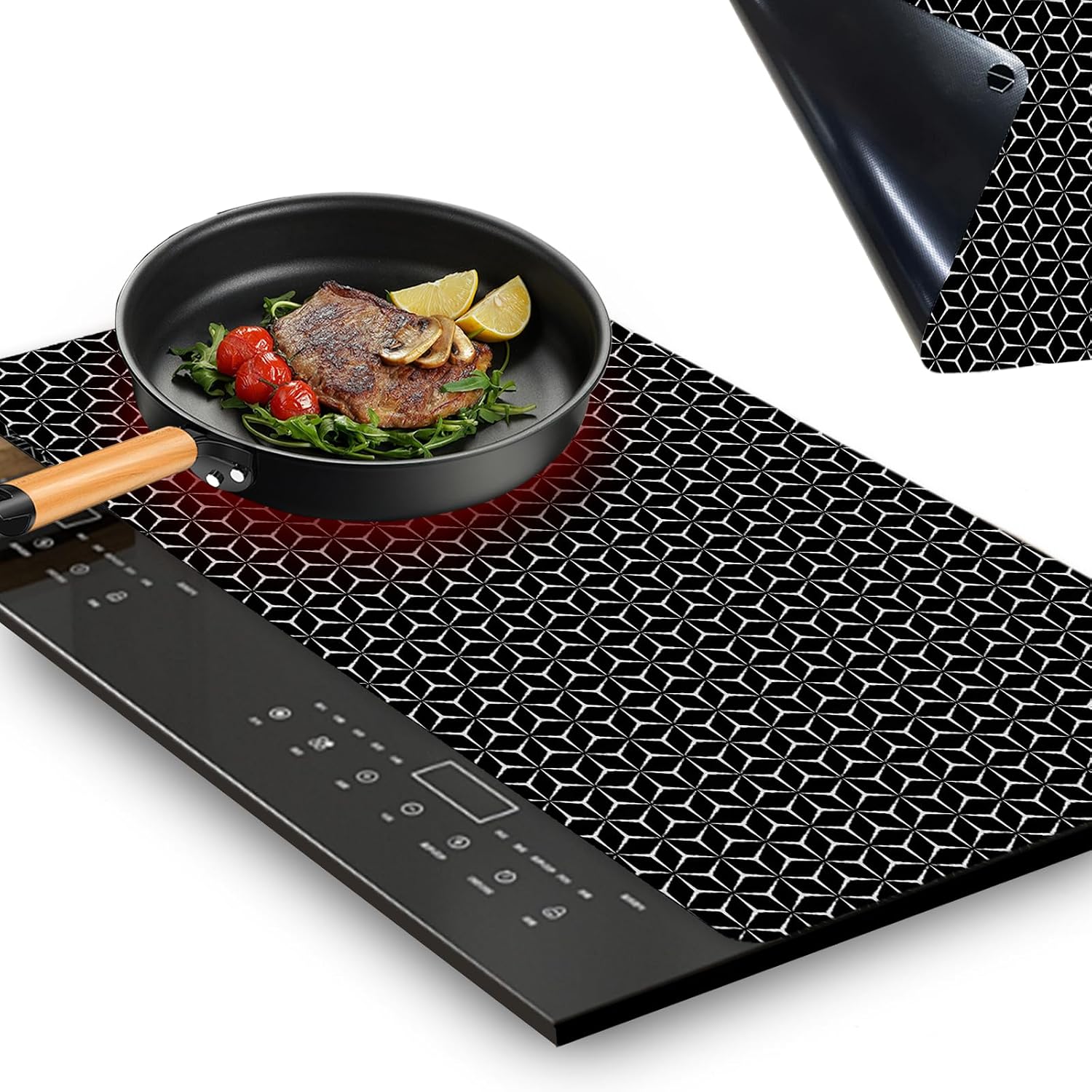 52 * 78cm Tapis de Protection Plaque Induction, Protege Plaque ...