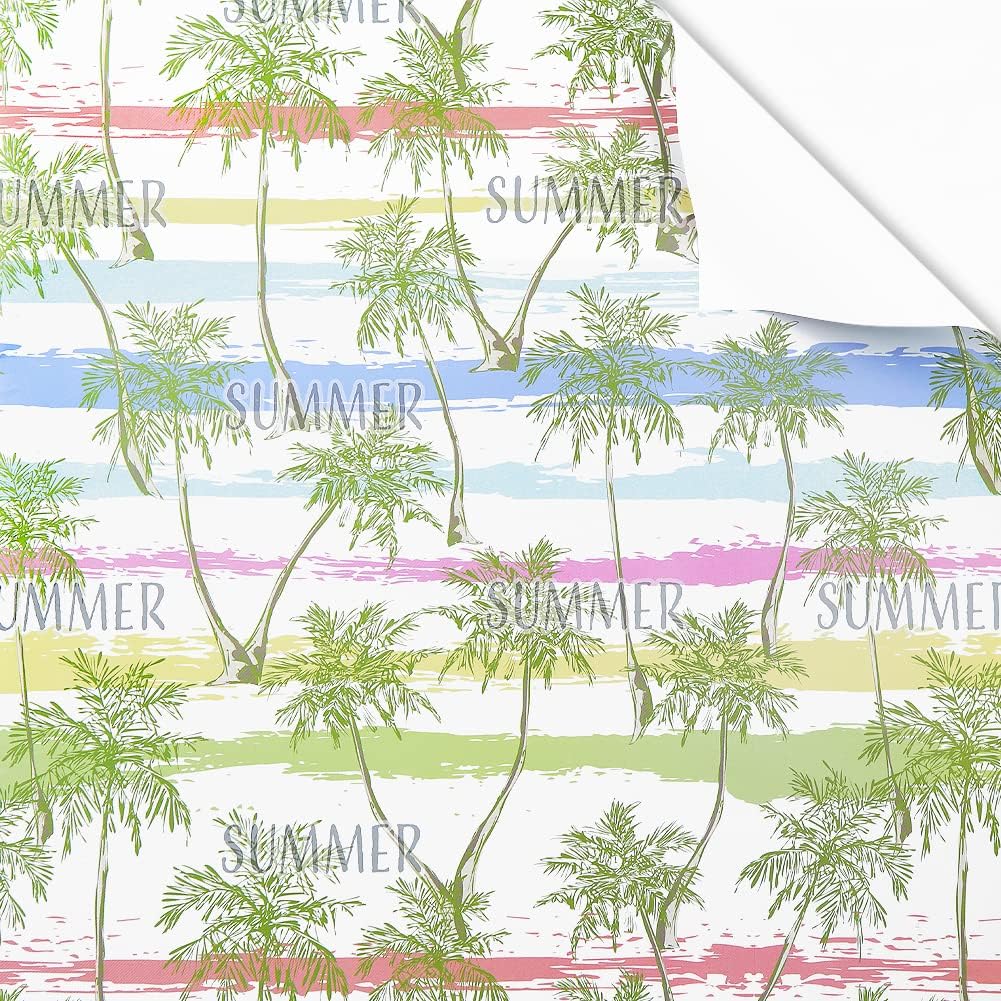 Amazon.com: Summer Wrapping Paper, Tropical Wrapping Paper for All ...