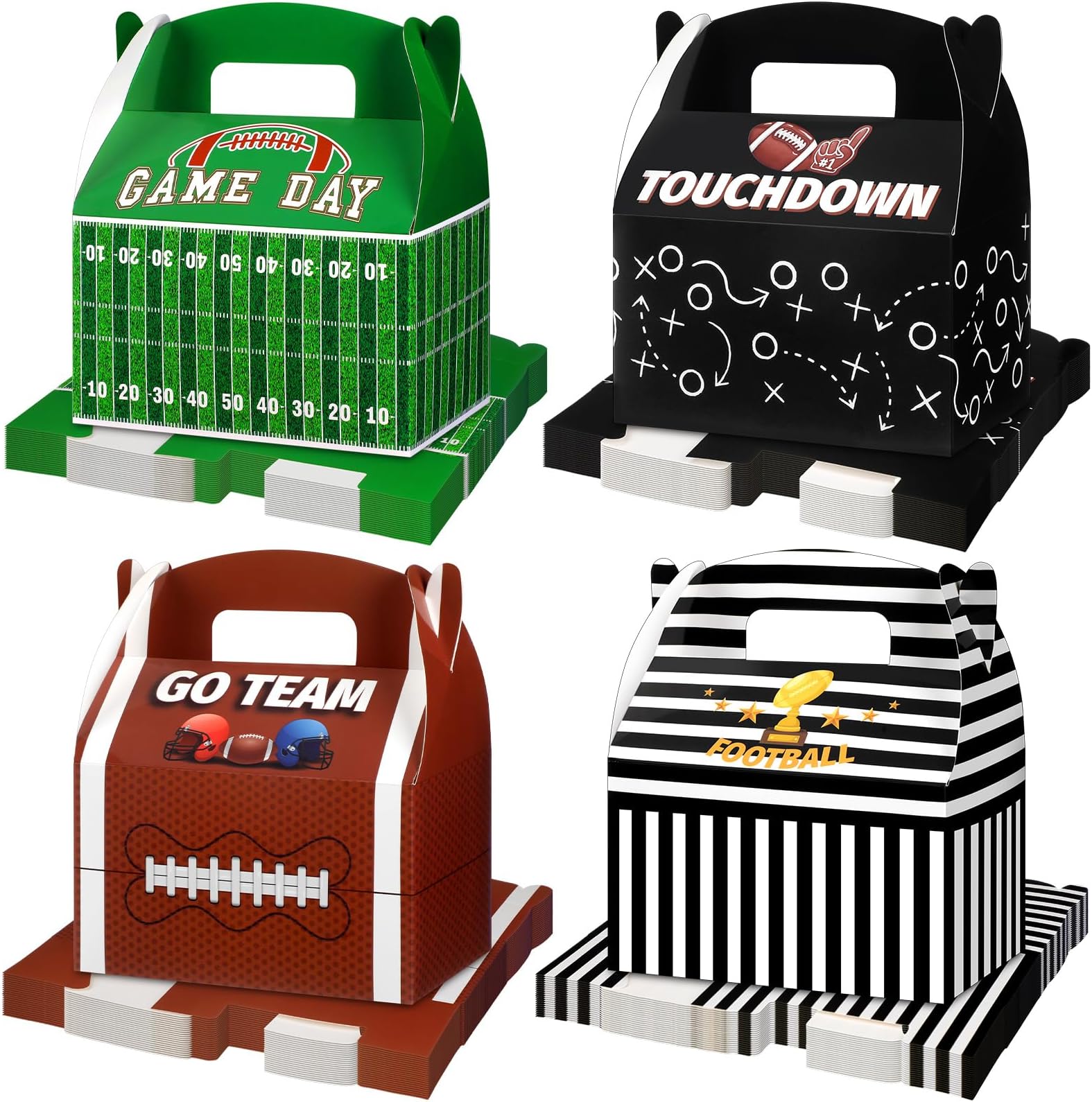 Amazon.com: TaoBary 36 Pack Sports Party Favor Boxes Football Soccer ...