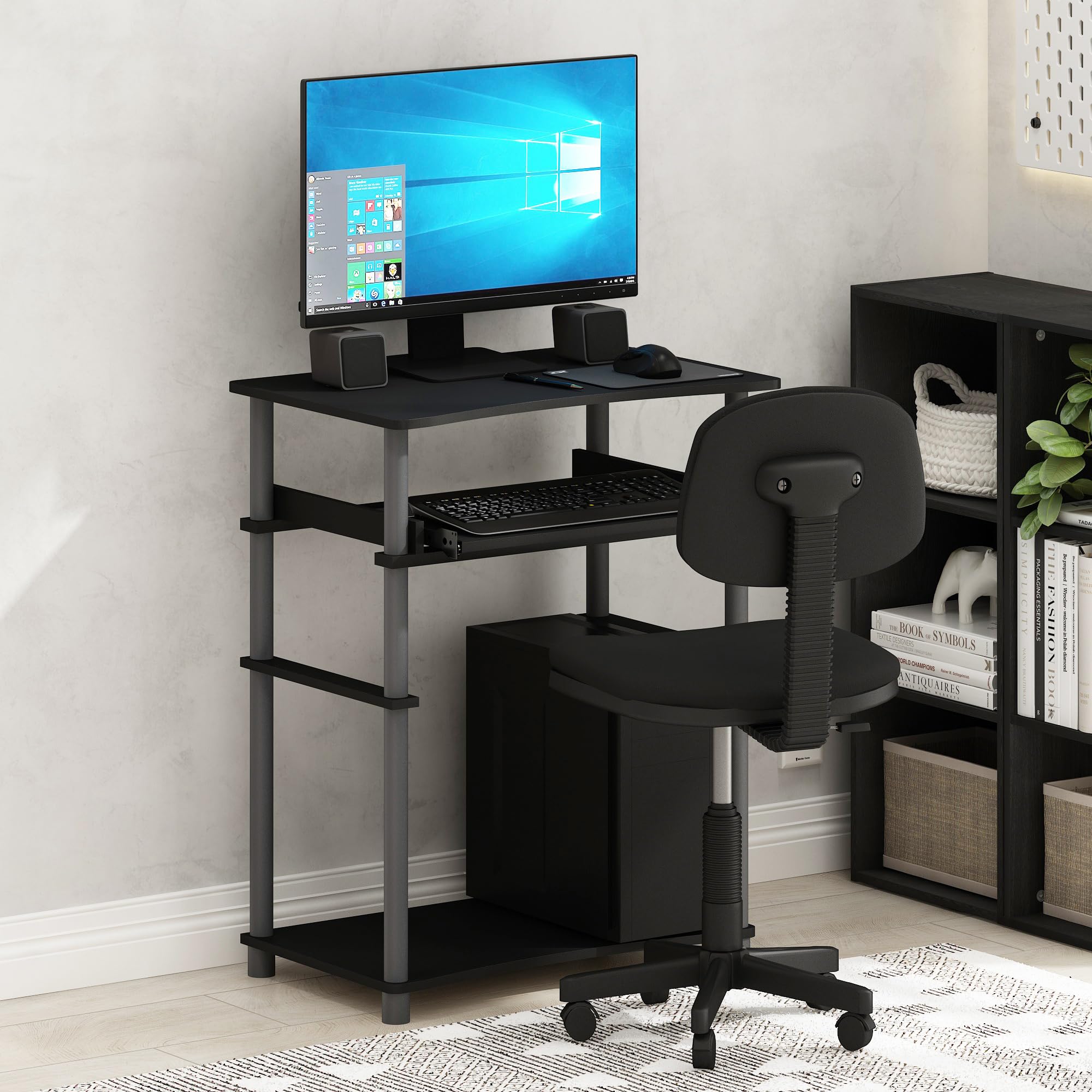 Amazon.com: Furinno Home Office Writing Desk, Computer Desk with ...