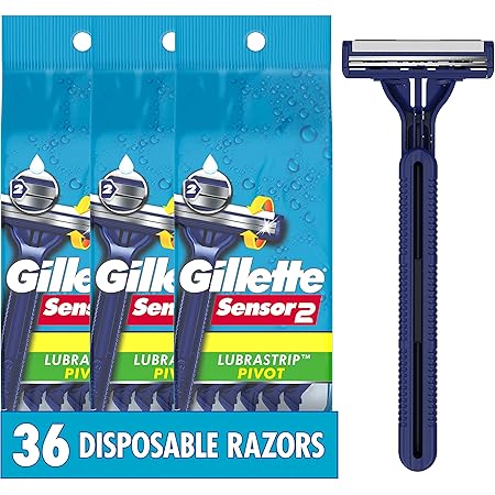 Amazon.com: Gillette Sensor2 Plus Pivoting Head Men’s Disposable Razors ...