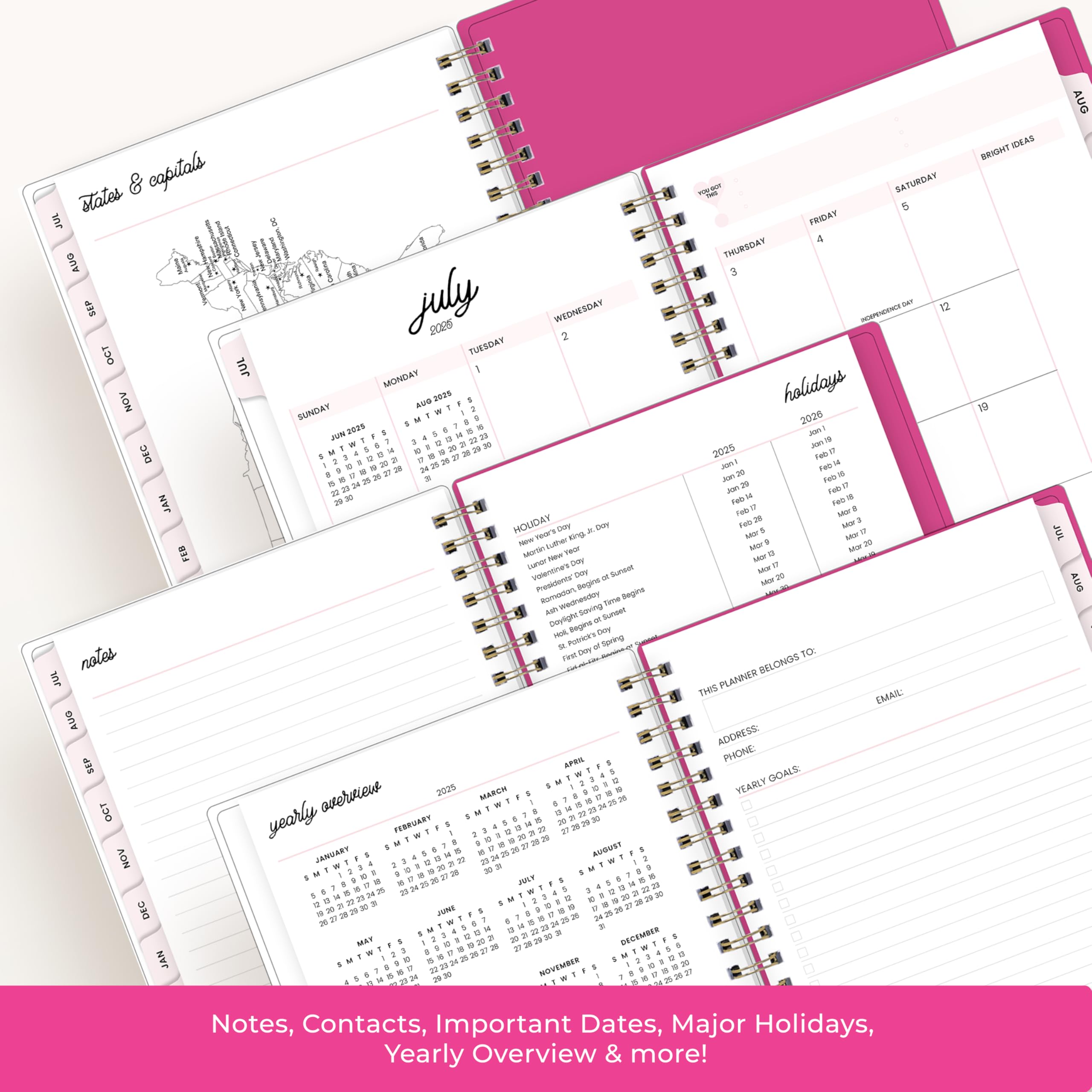 Mead Planner 2026 Blue Sky Color Me Courtney 2025-2026 Academic Planner ...