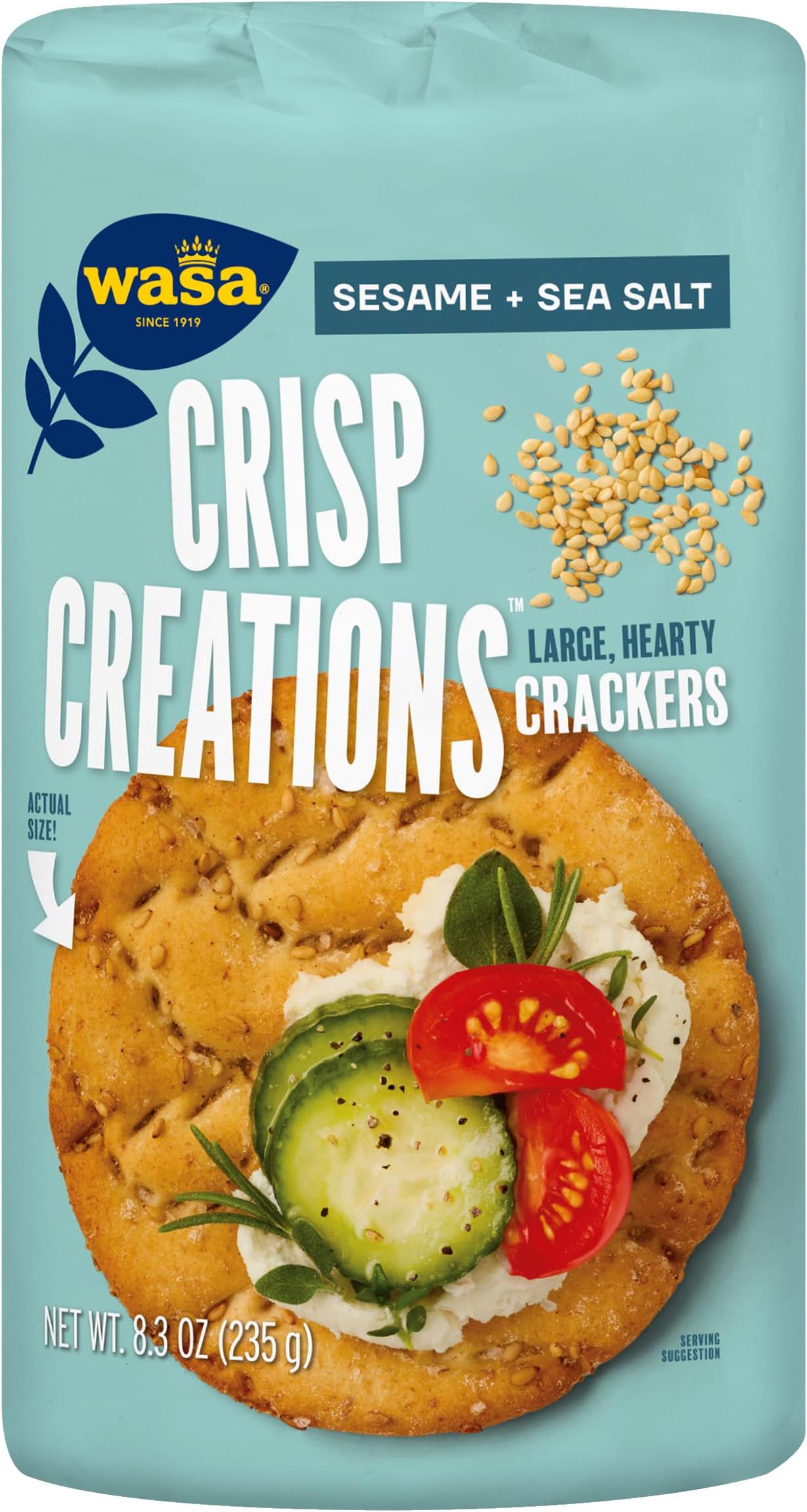 Amazon.com: WASA Crisp Creations, Sesame & Sea Salt, 8.3oz