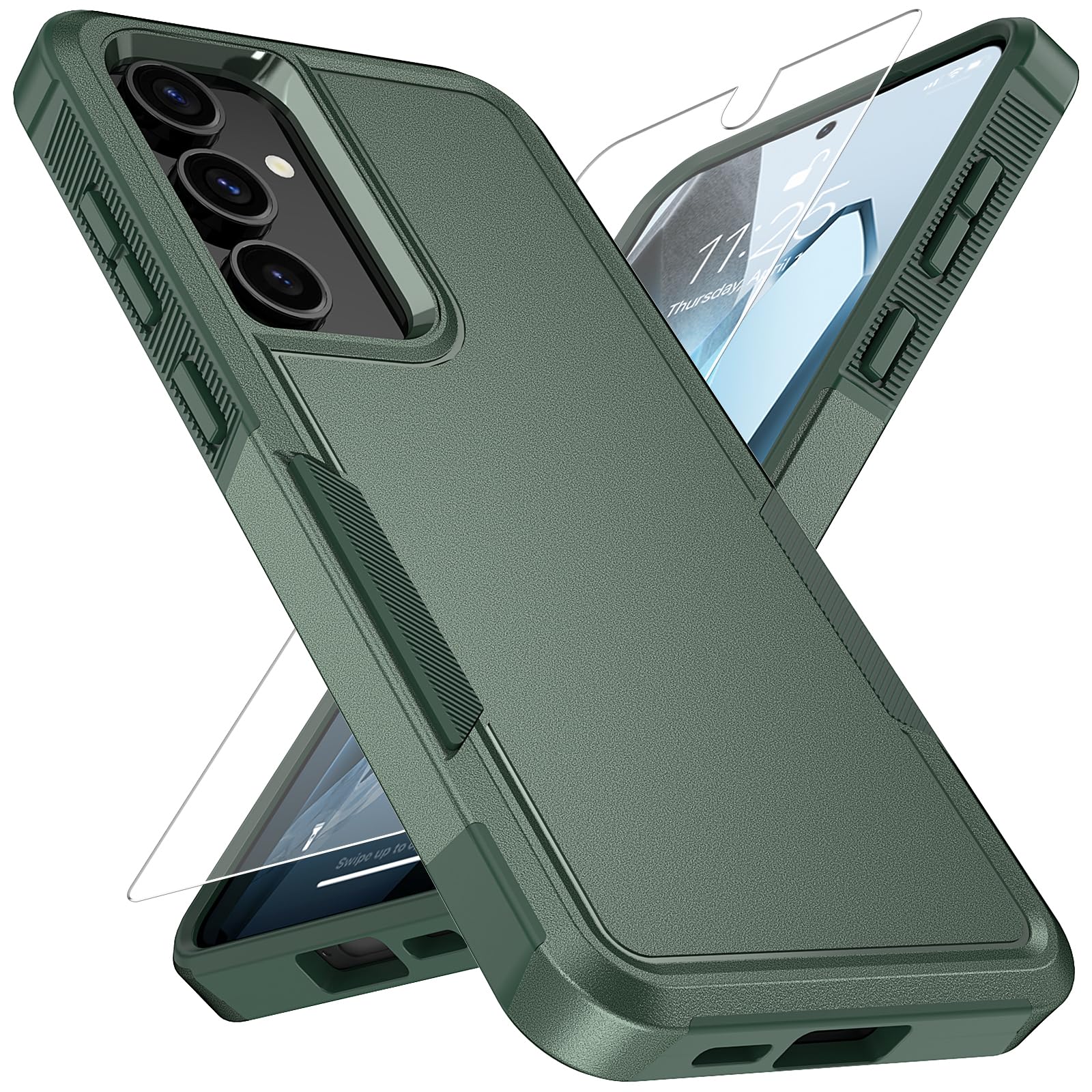 Amazon.com: Vinve for Samsung Galaxy S24 FE Case with HD Screen Protector, 10 FT Military Grade ...