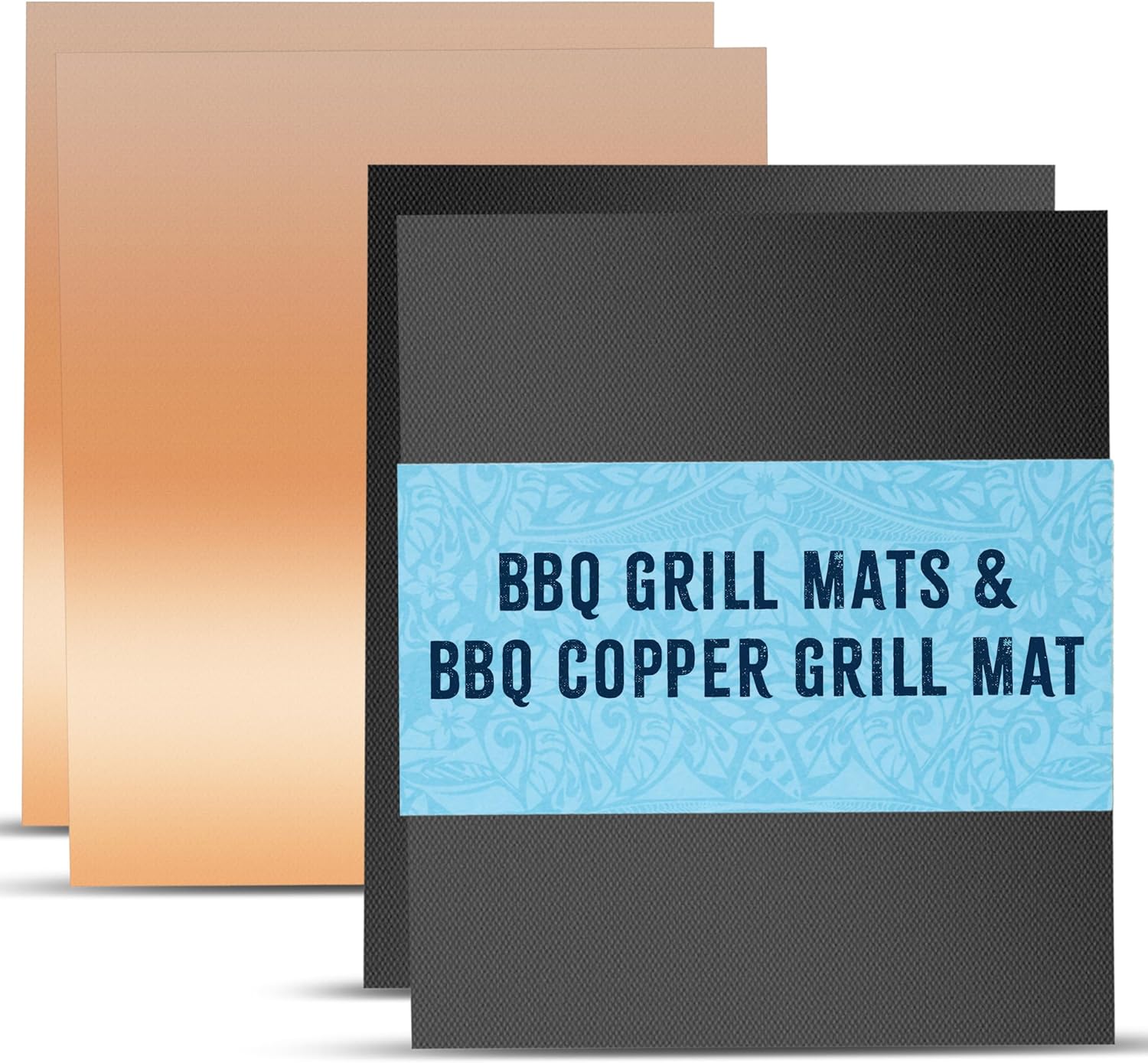 Amazon.com: BBQ Grill Mats & BBQ Copper Grill Mats - Heavy Duty Non ...