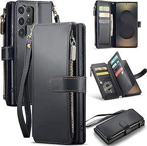 Amazon.com: Deekeewe for Samsung Galaxy S25 Ultra 5G Wallet Case with Card Holder,Women Men RFID ...