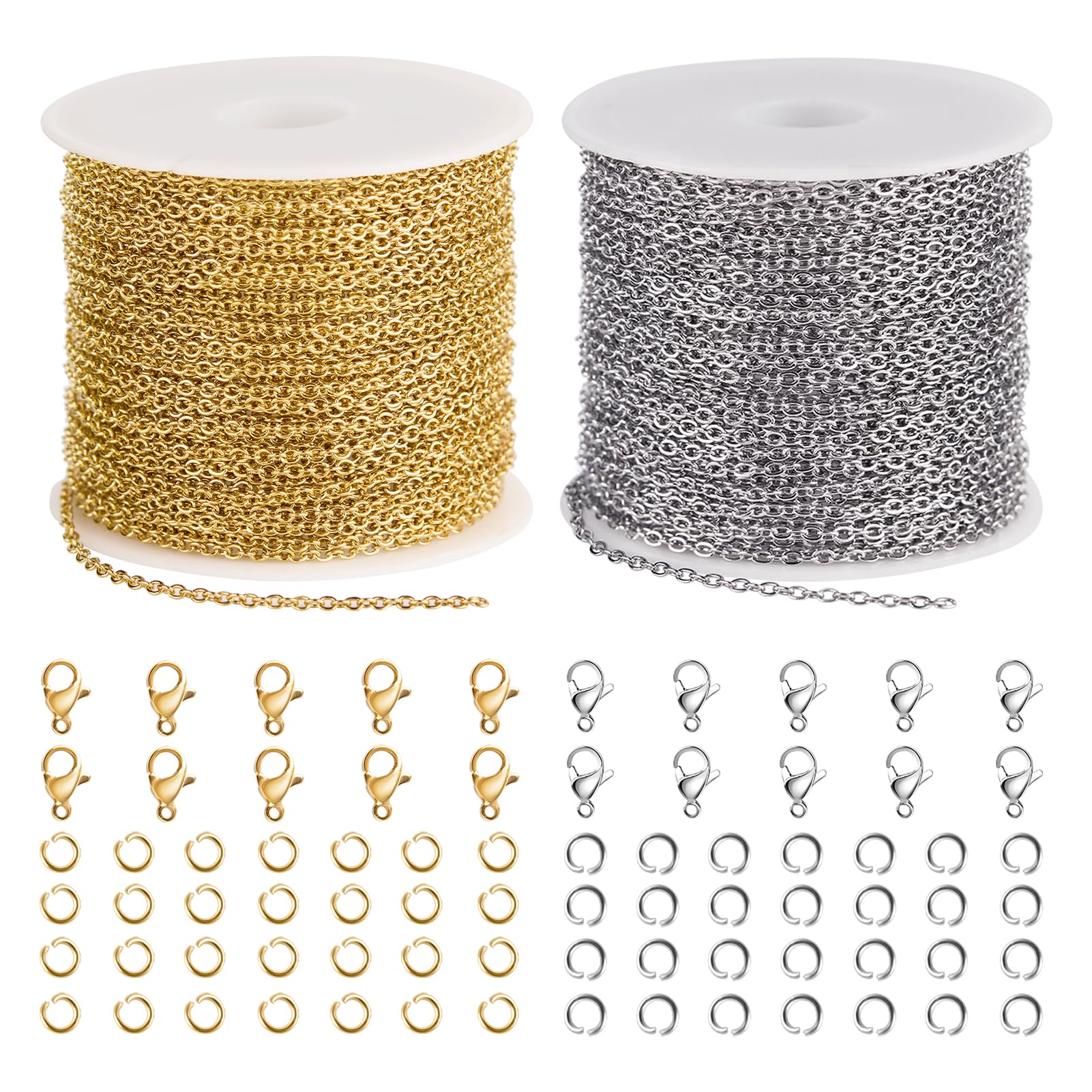 Umaokang 2 Rolls 65 6 Feet Chain For Jewelry Making | Desertcart INDIA