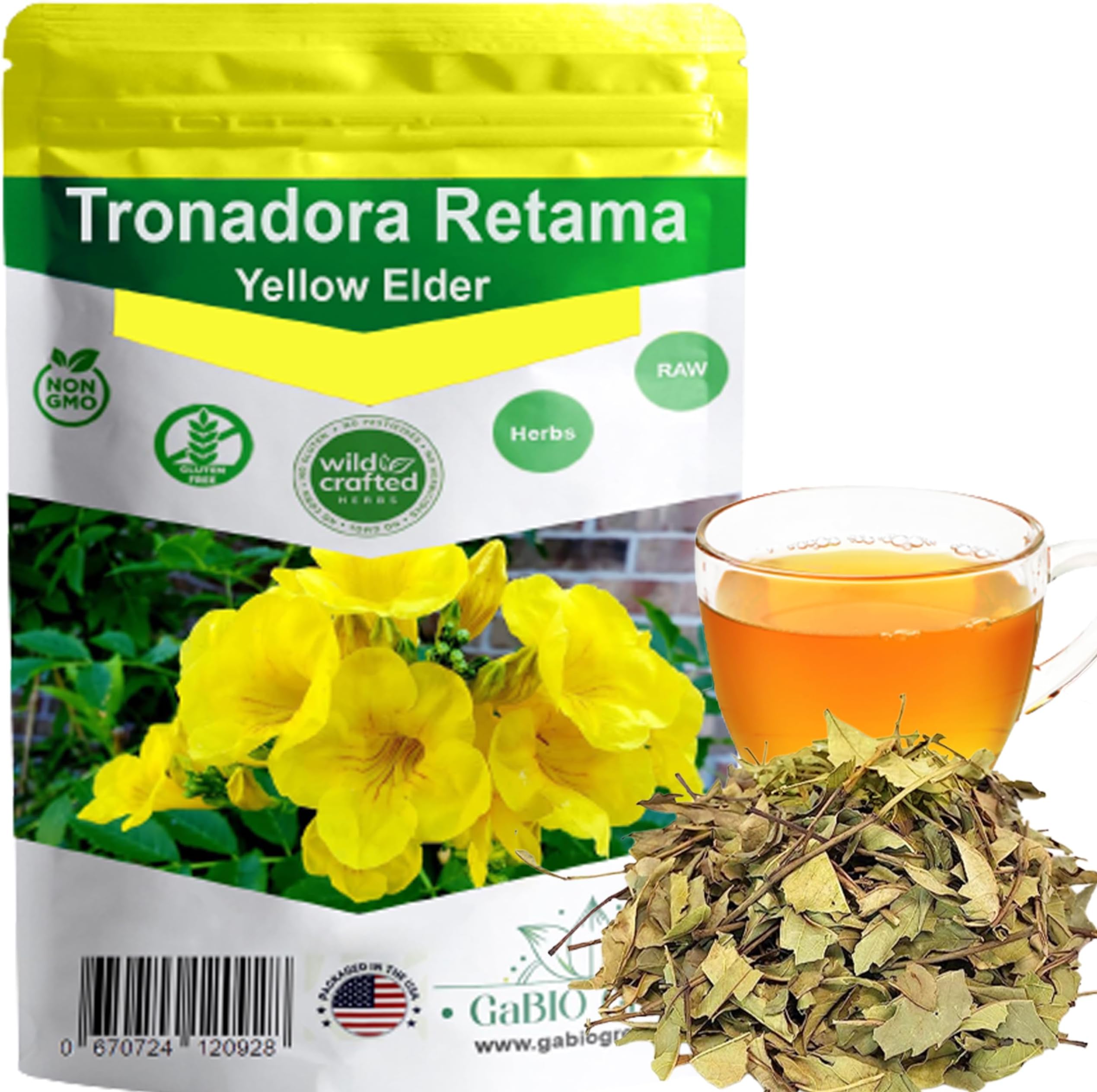 Amazon.com : Gabio Green-Tronadora Retama, 16 oz/ 1 pound gr Premium ...
