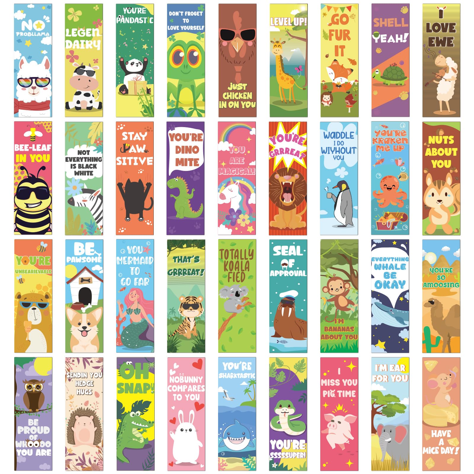 Amazon.com: 120PCS Animal Book Marks for Reading Kids, Paper Bookmark ...