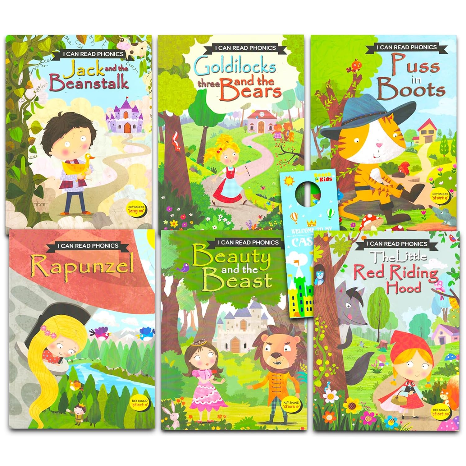 Classic Fairy Tales Book Set - Bundle with 6 Bedtime Early Reading Fairy Tale Books for Kids ...