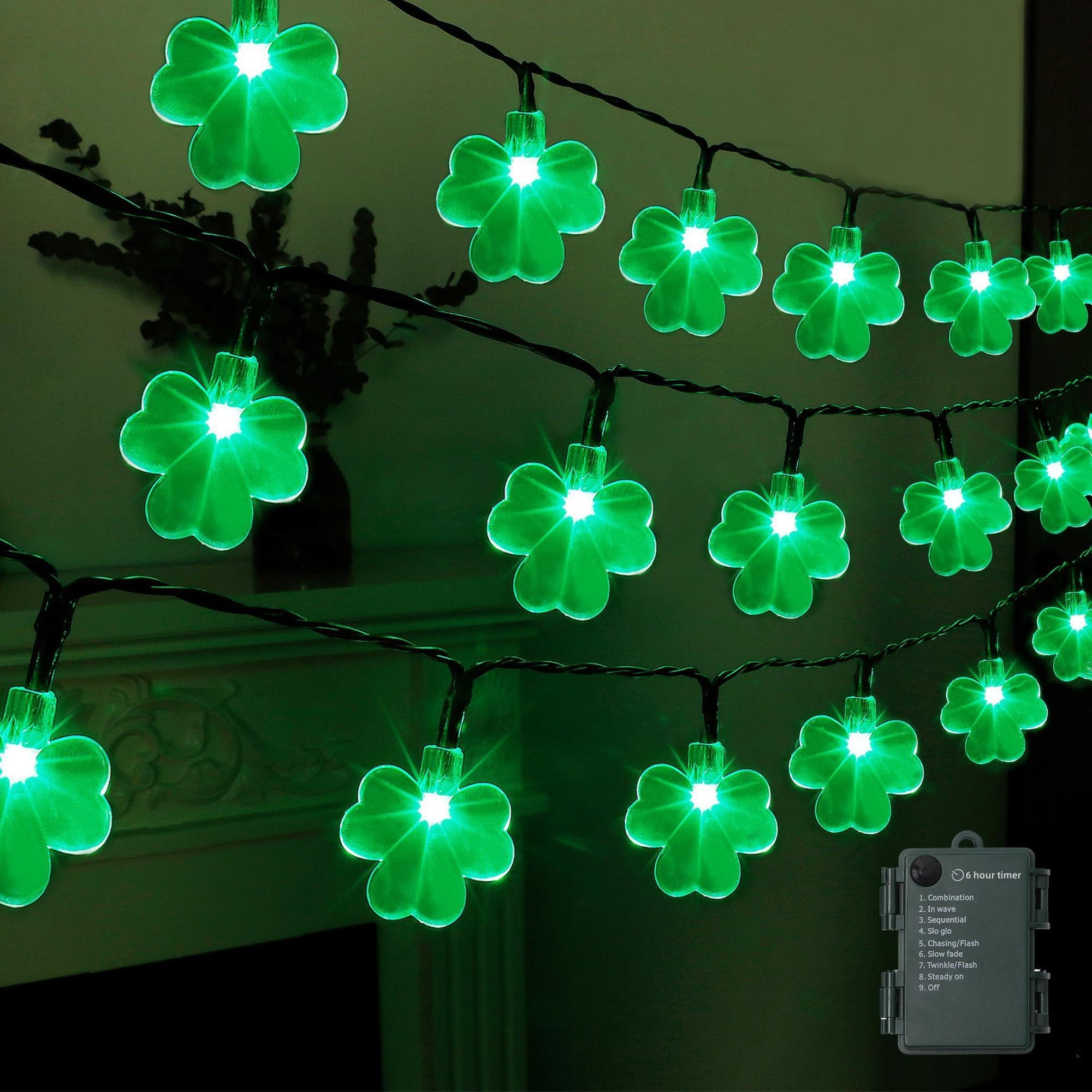 C9 LED Faceted Green Prelamped Light Set, Green Wire - 25 C9 Green LED ...