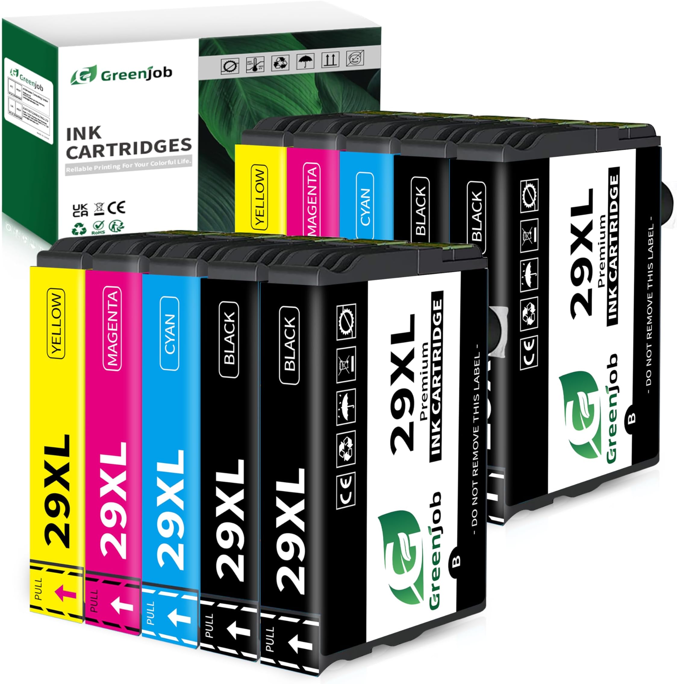 Greenjob 29XL Ink Cartridge Replacement for Epson 29 Ink Cartridges ...