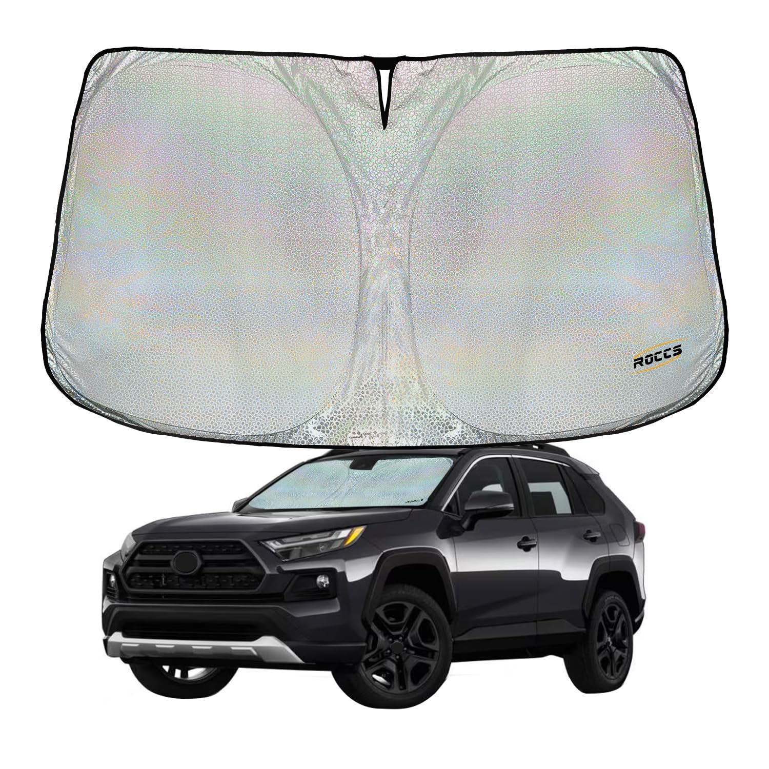 Snapklik.com : ROCCS Iridescent Windshield Sun Shade Fit For 2019-205 ...
