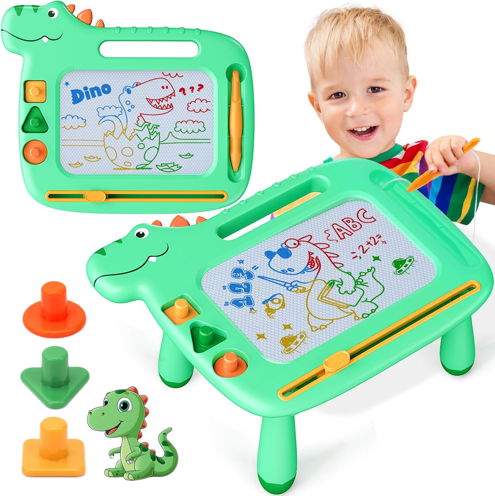 Amazon.com: Toddler Toys 2-3, Dinosaur Magnetic Drawing Board Toys for ...