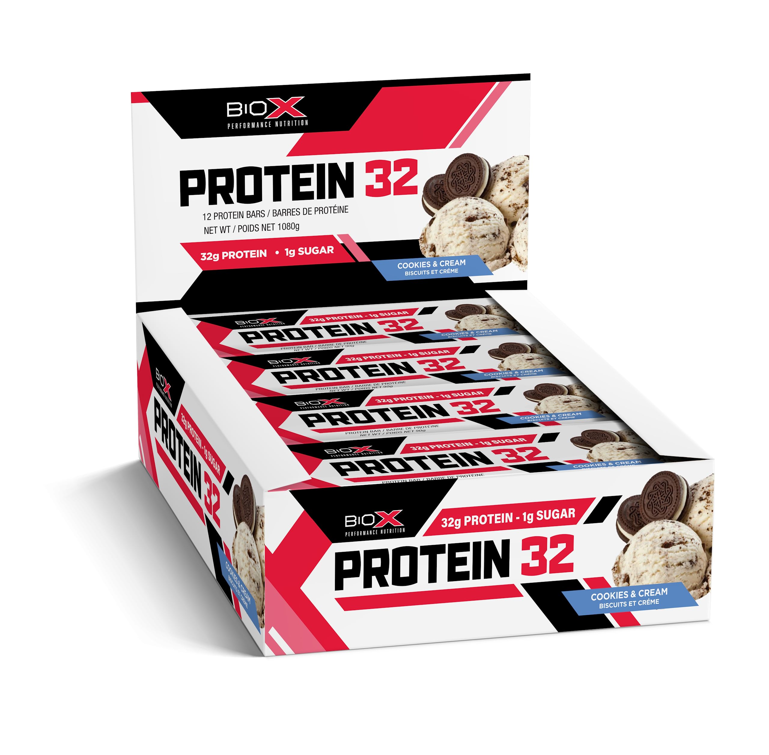 Amazon.com : BioX Performance Nutrition Protein 32 Bars 1-82g Bar ...