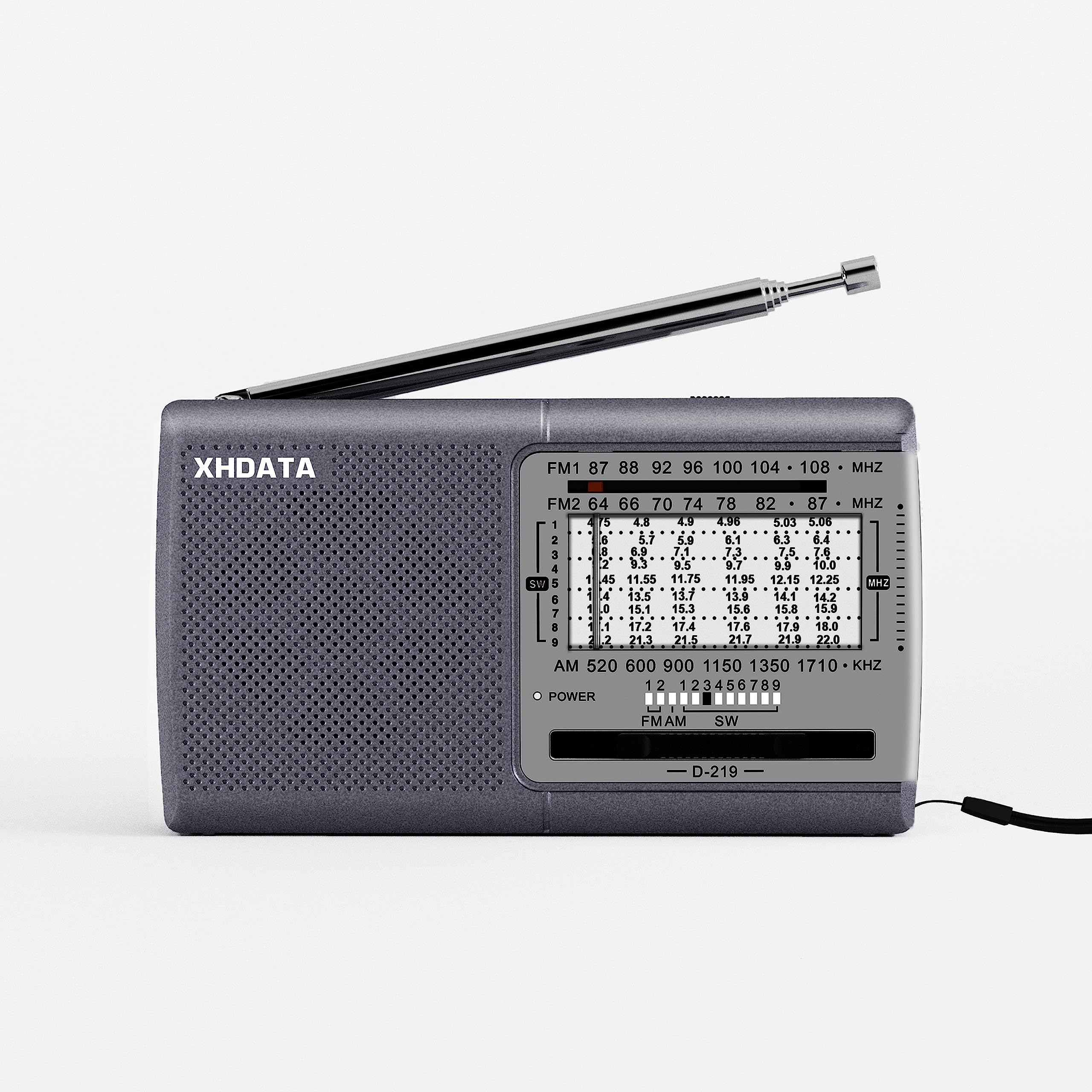 Amazon.com: XHDATA D219 Portable AM FM Shortwave Radio Battery Operated ...