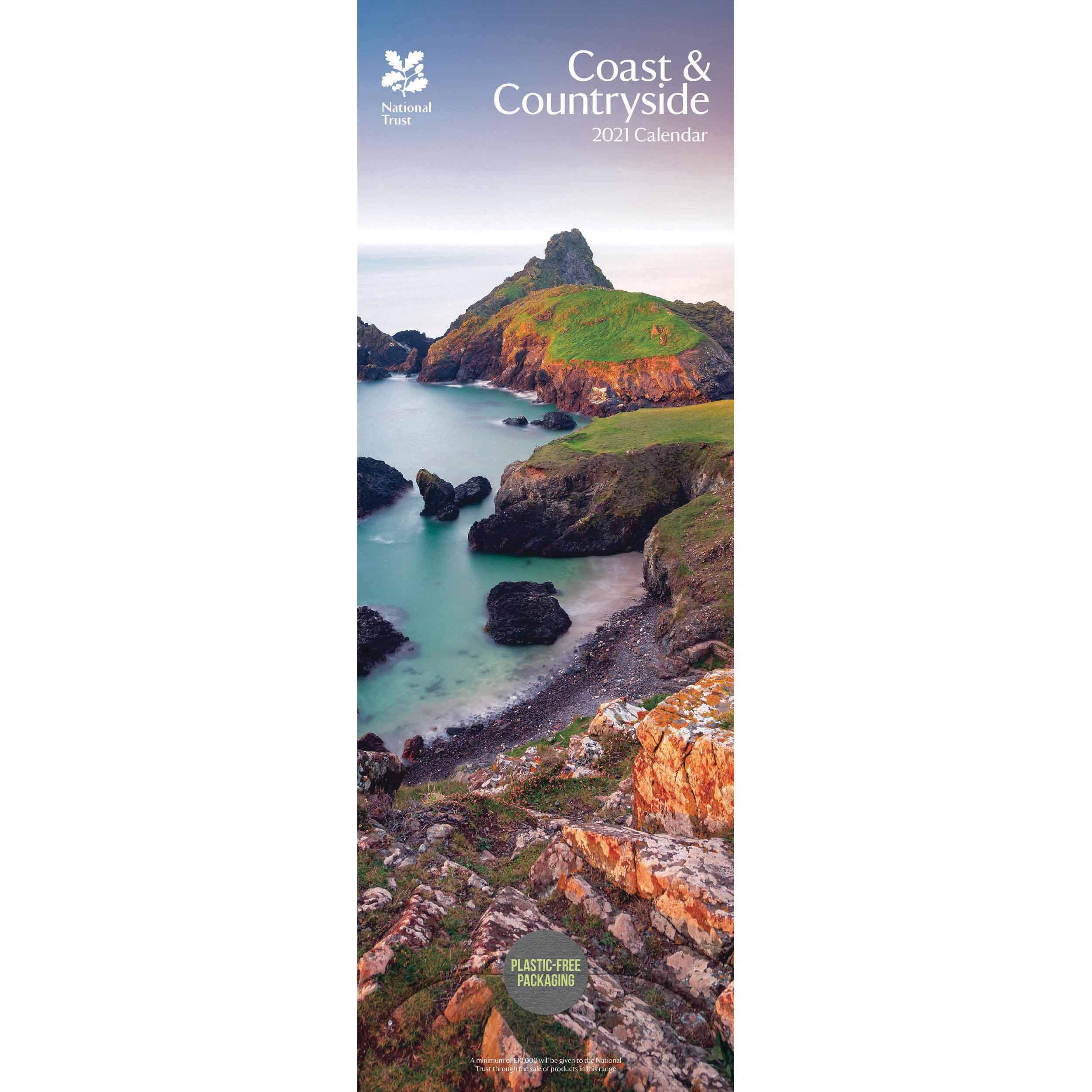 National Trust, Coast & Countryside Slim Calendar 2021 : Amazon.co.uk