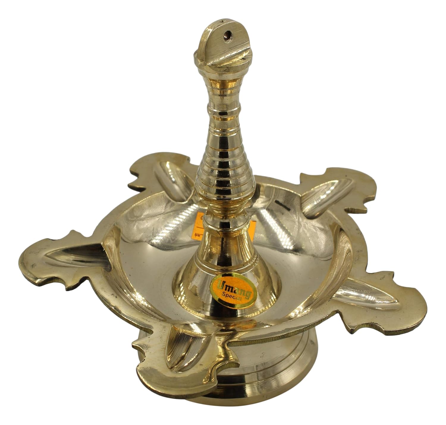 Buy Umang Brass Hanging 5 Face Velaku (16 cm x 15 cm x 19 cm, Gold ...