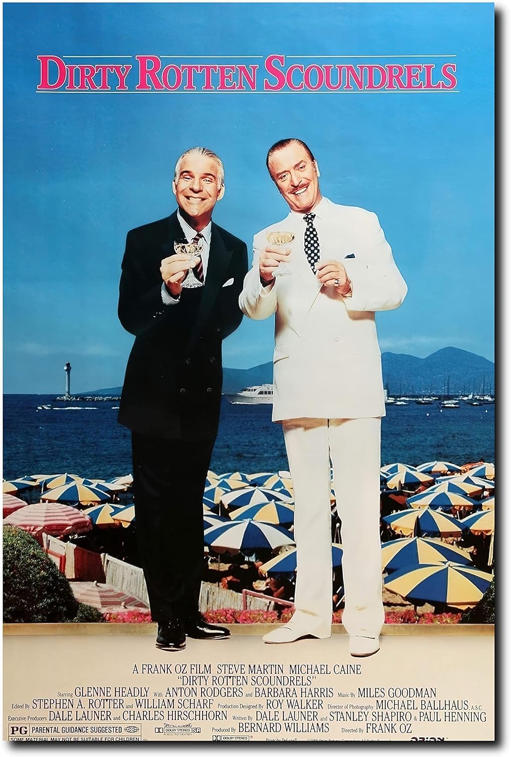 Amazon.com: Dirty Rotten Scoundrels Movie Poster | Wall Art (24 x 36 ...